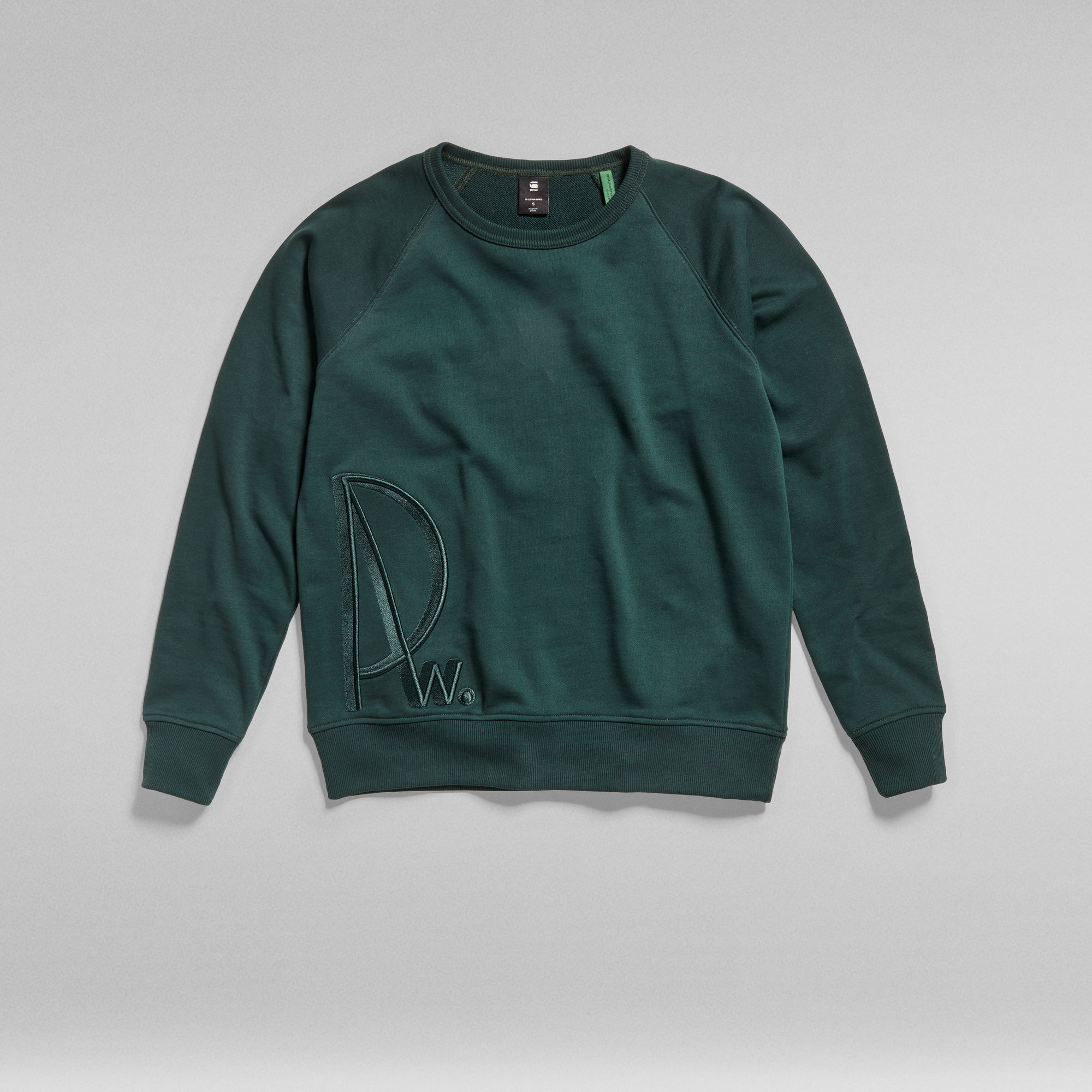 RAW Embro Logo Sweater | Women | Green | G-Star RAW®