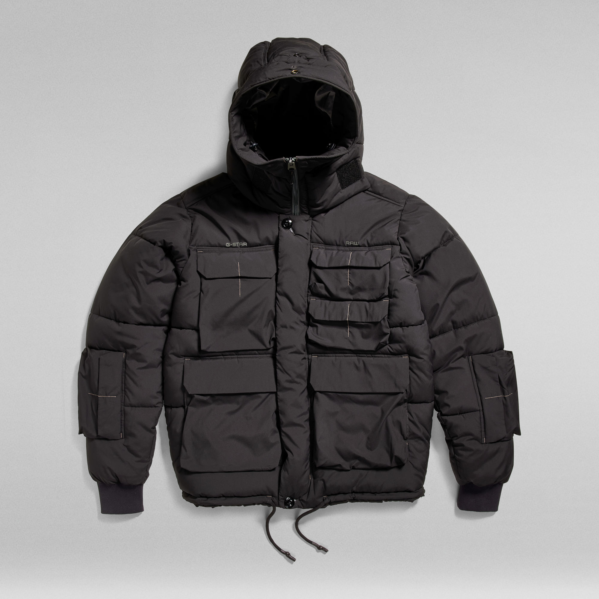 Field Hooded Puffer Jacket | Black | G-Star RAW®