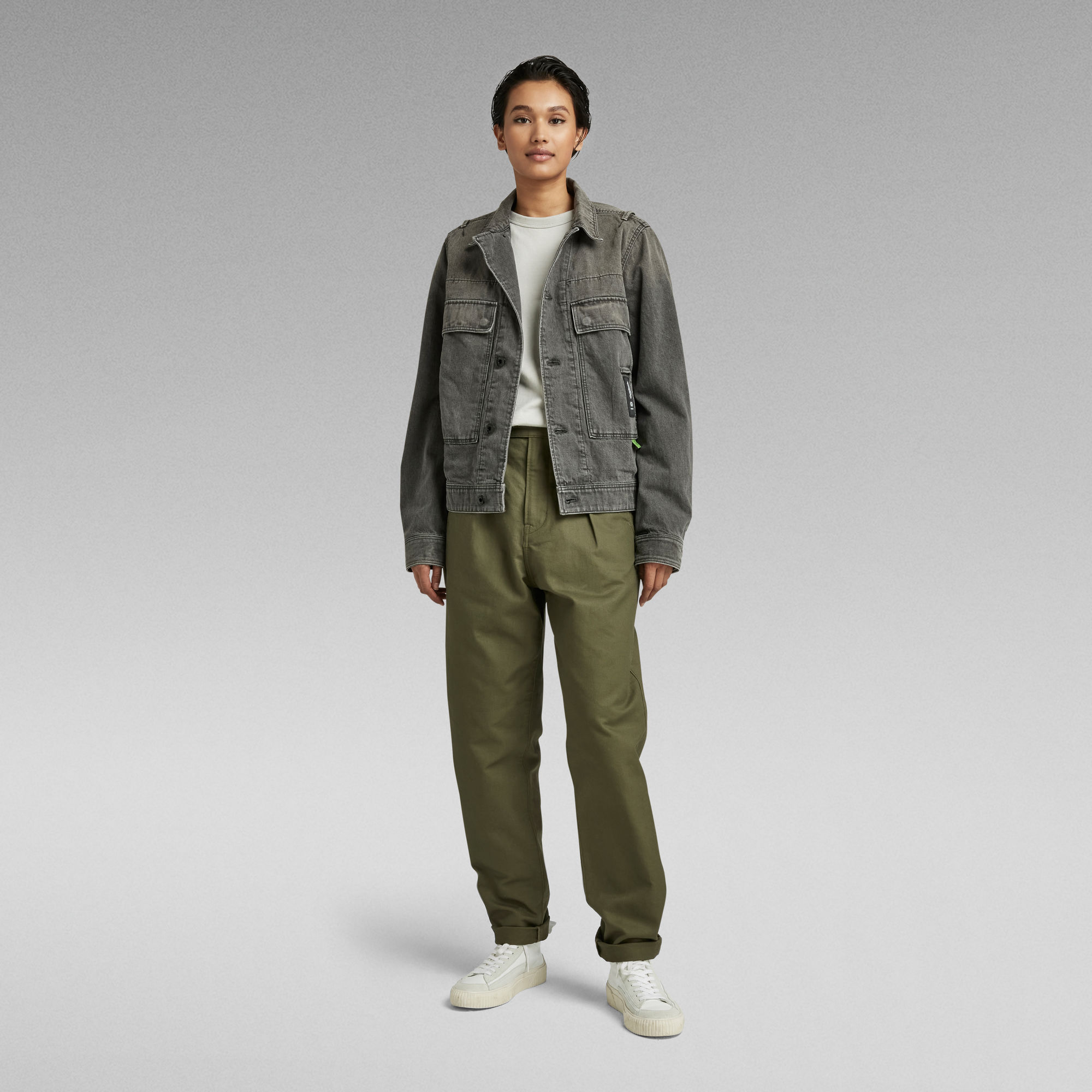 Unisex Pleated Chino Relaxed | Green | G-Star RAW®