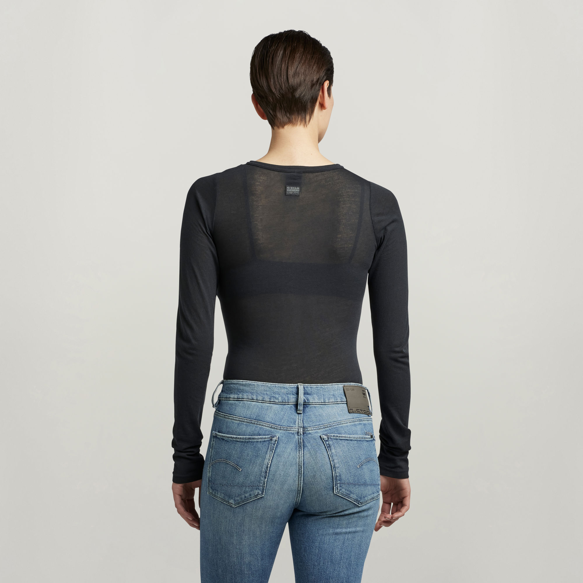 Henley Body Slim Top | Black | G-Star RAW®