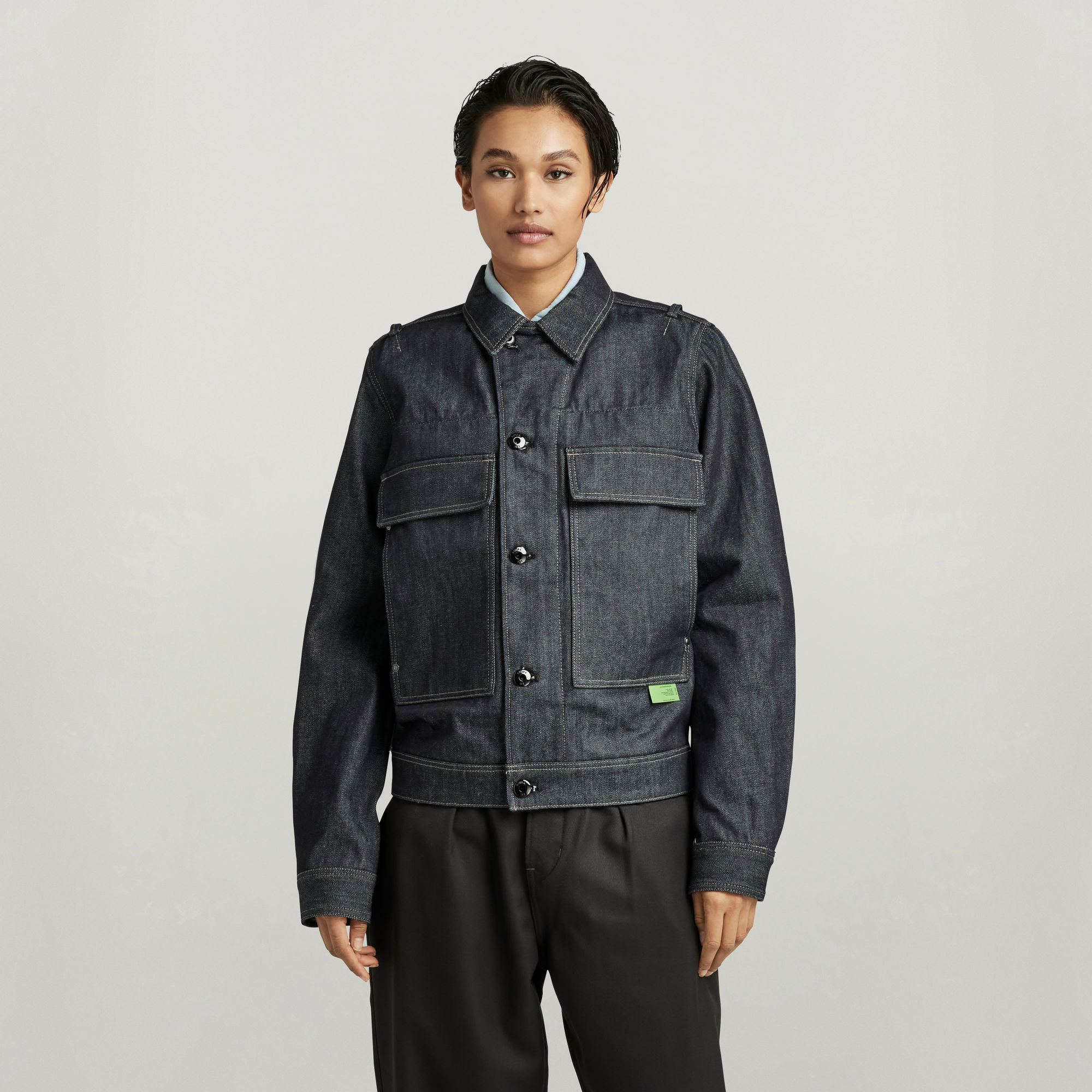 Unisex Utility Flap Pocket Jacket | Dark blue | G-Star RAW®