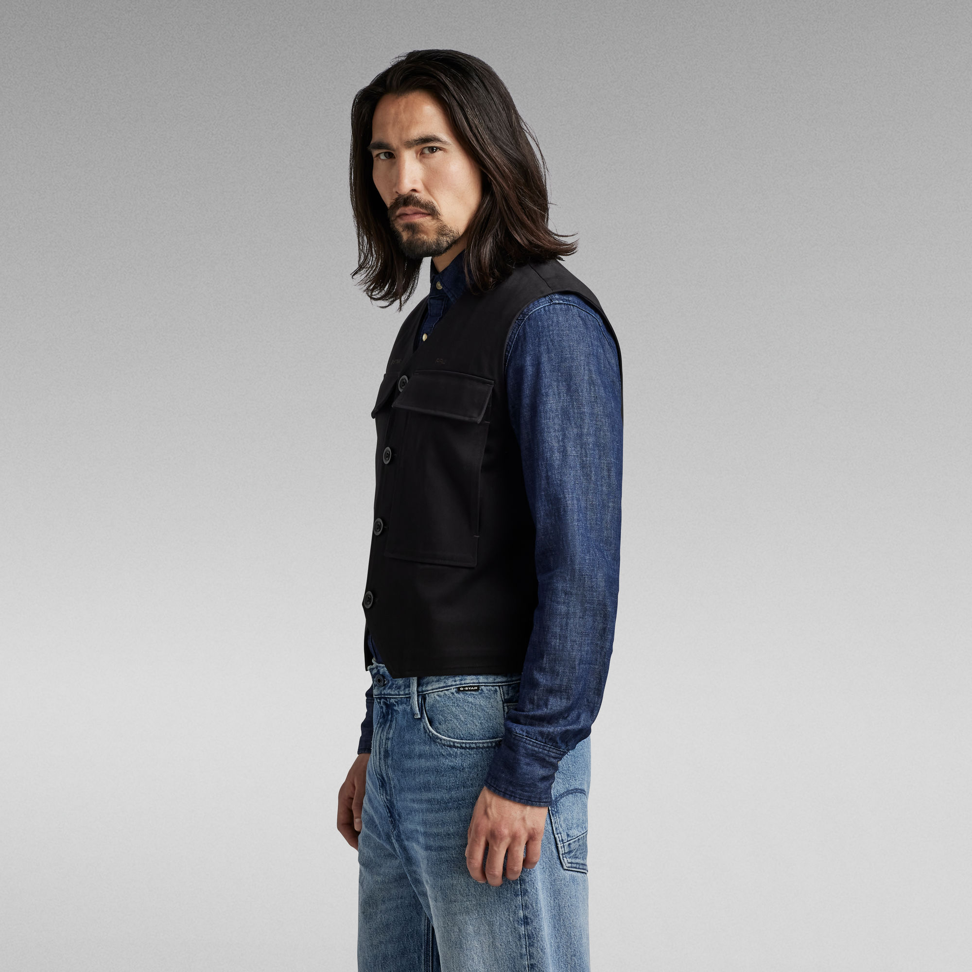 Gilet Field Pocket | Noir | G-Star RAW®