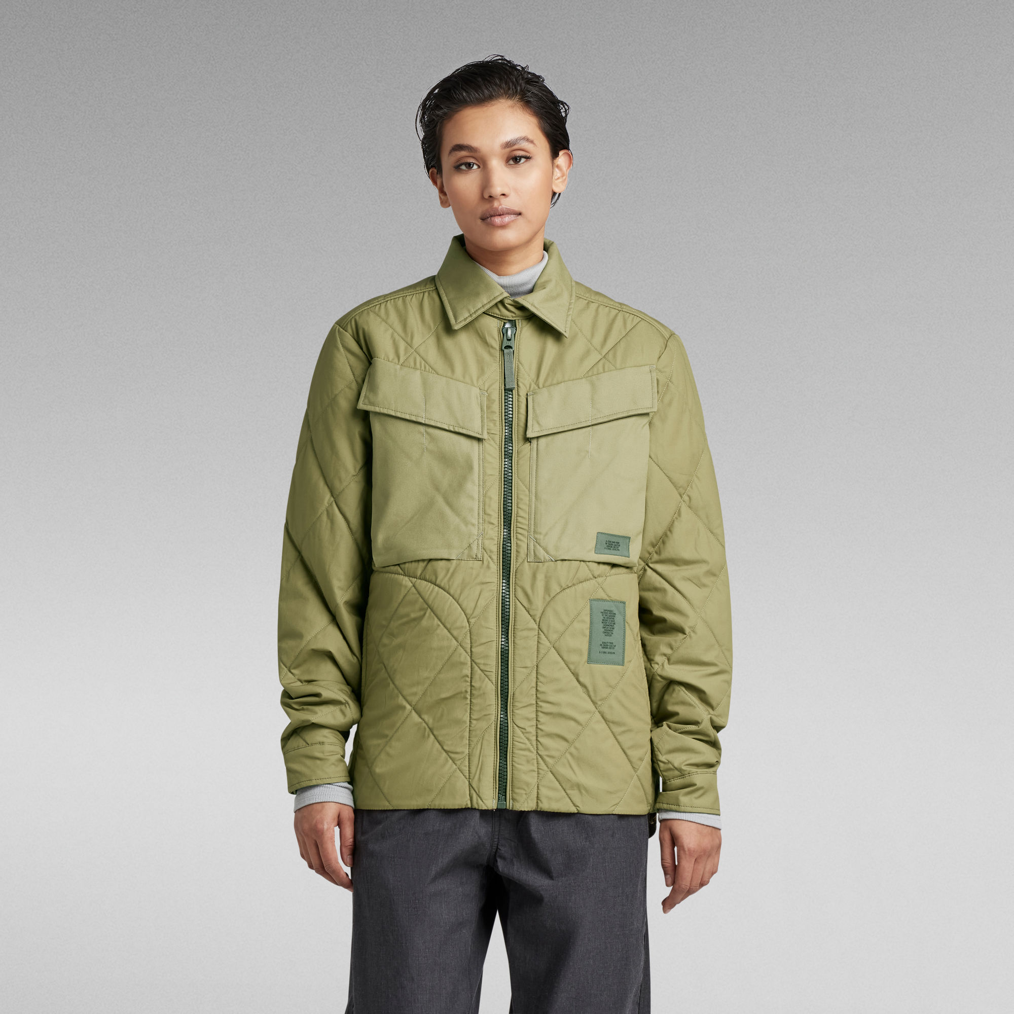 Unisex Waffle Jacket | Green | G-Star RAW®