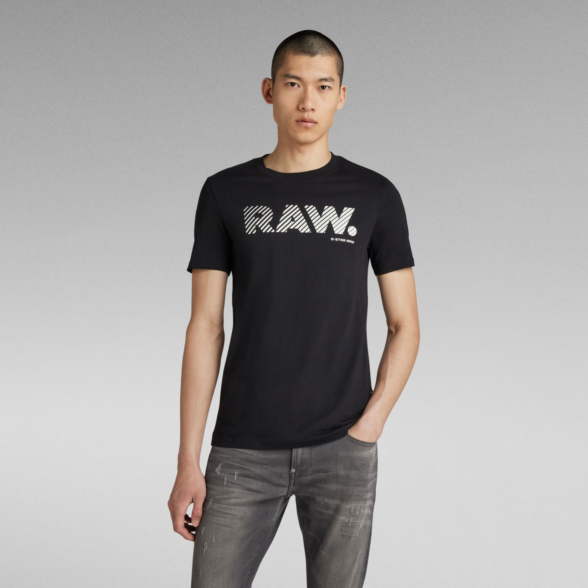3D Raw. Logo Slim T-Shirt | Black | G-Star RAW®