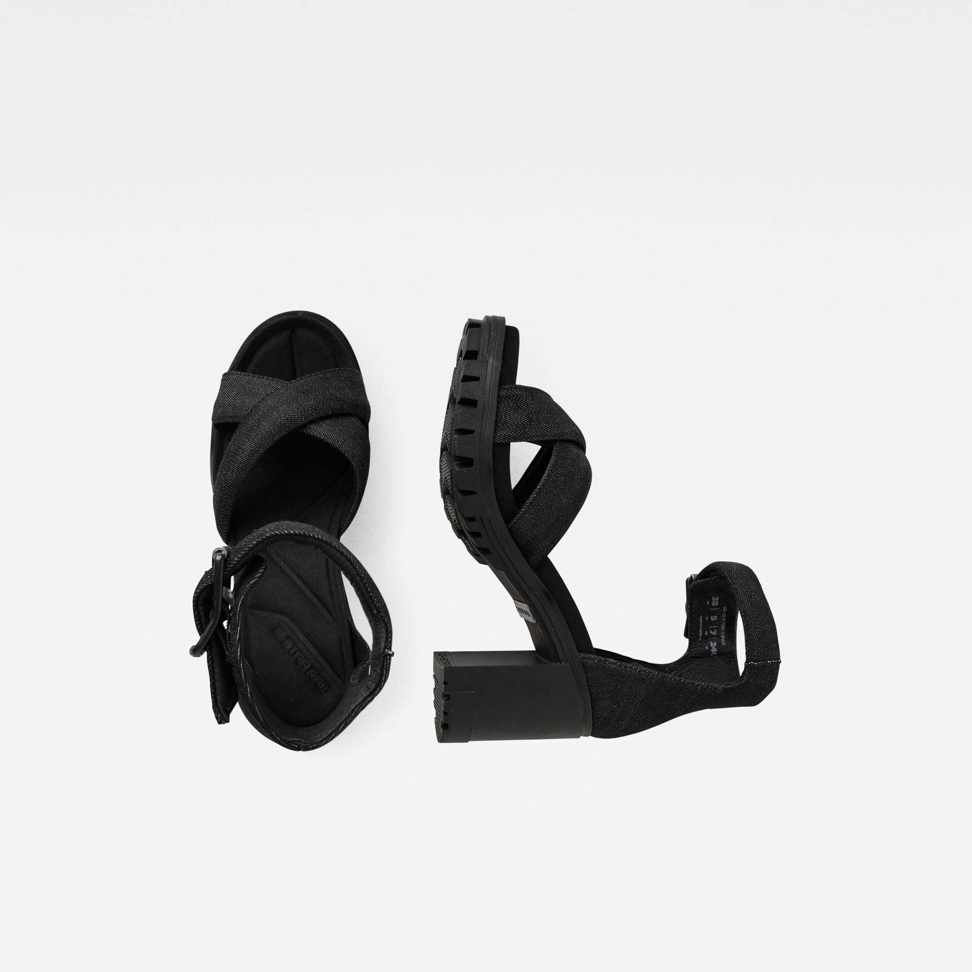 Kylin Denim Sandals | Black | G-Star RAW®