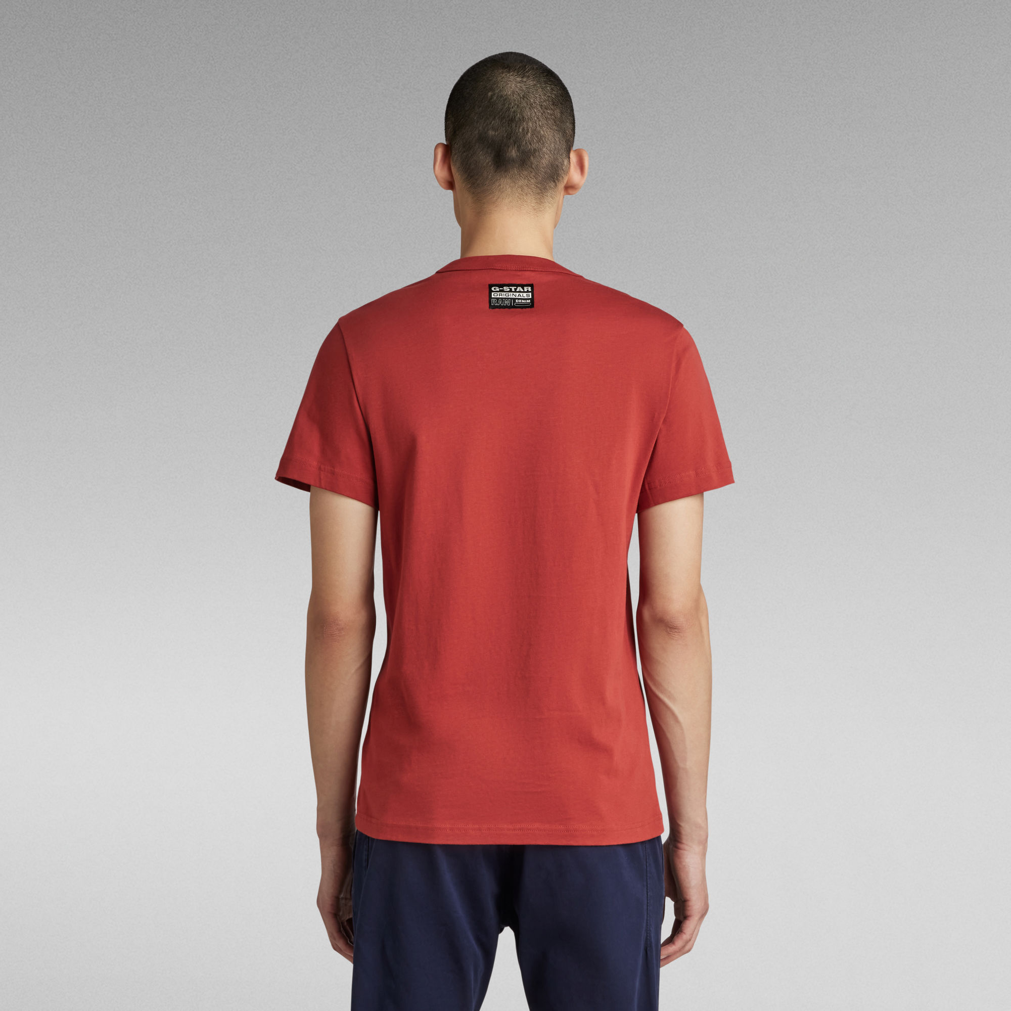 GS RAW Denim Logo T-Shirt | Red | G-Star RAW®