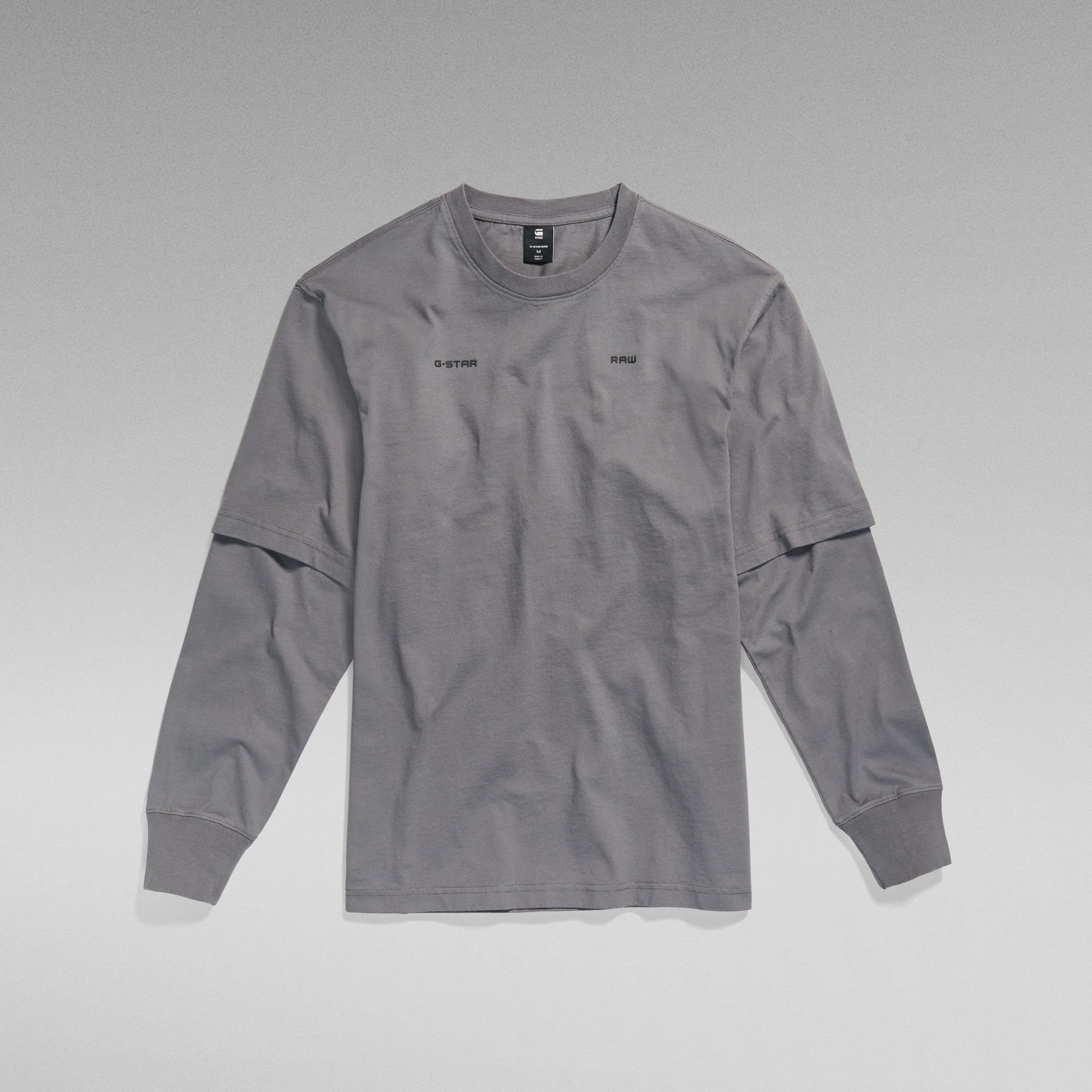 Unisex Boxy Double T-Shirt | Grey | G-Star RAW®