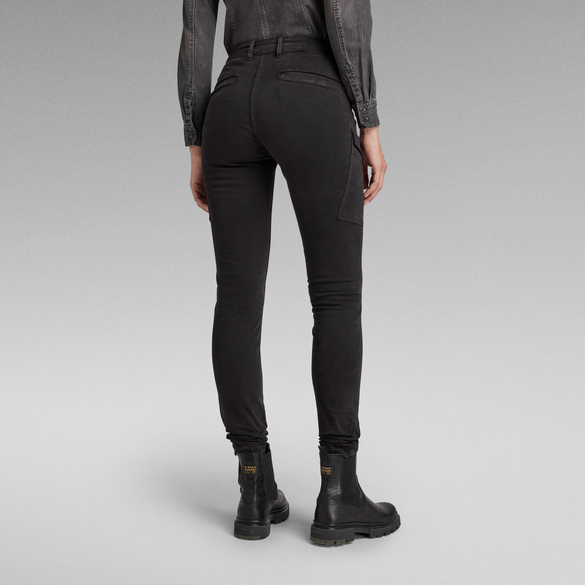 Blossite G-Shape Army High Skinny Pants | Black | G-Star RAW®