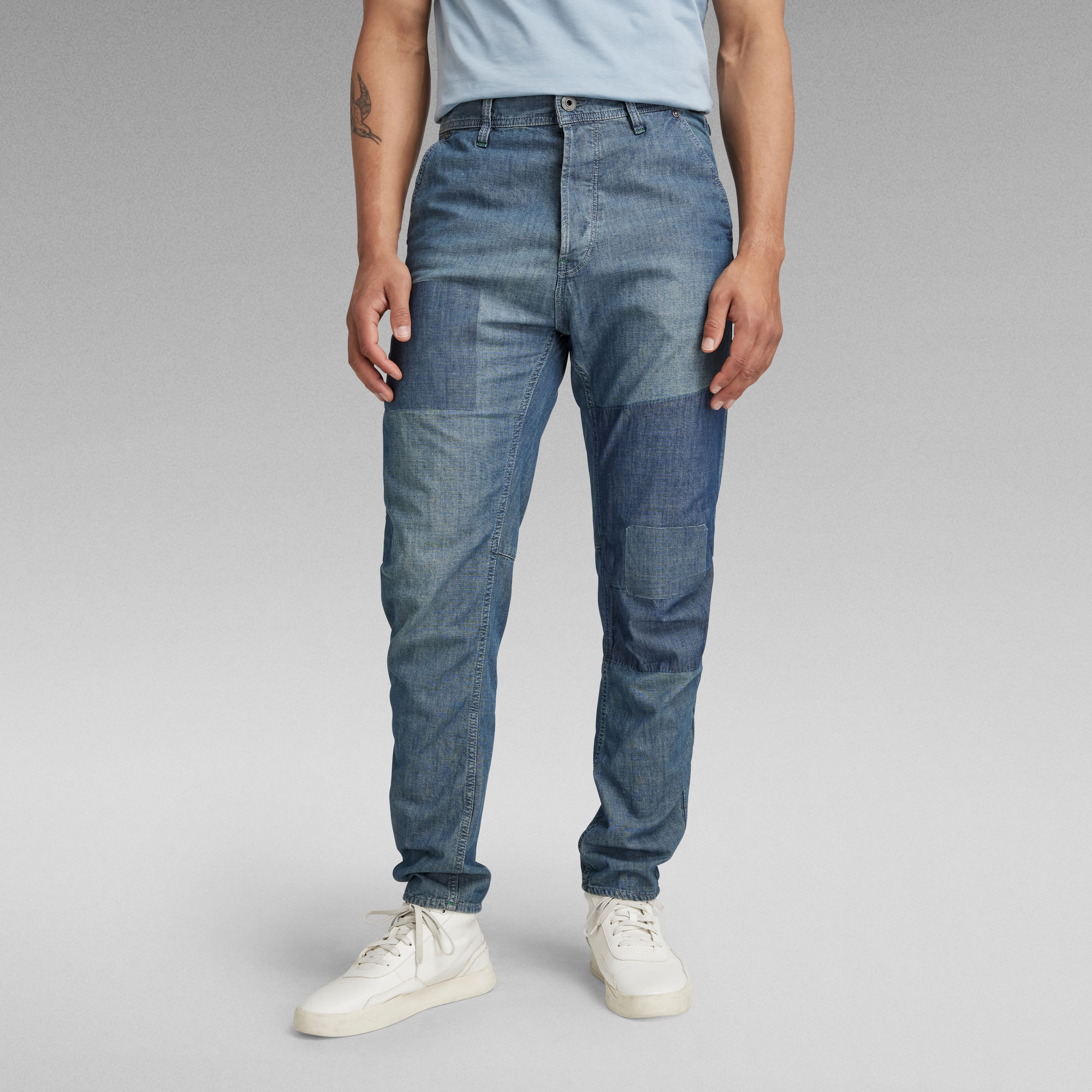 Grip 3D Relaxed Tapered Jeans | Medium blue | G-Star RAW®