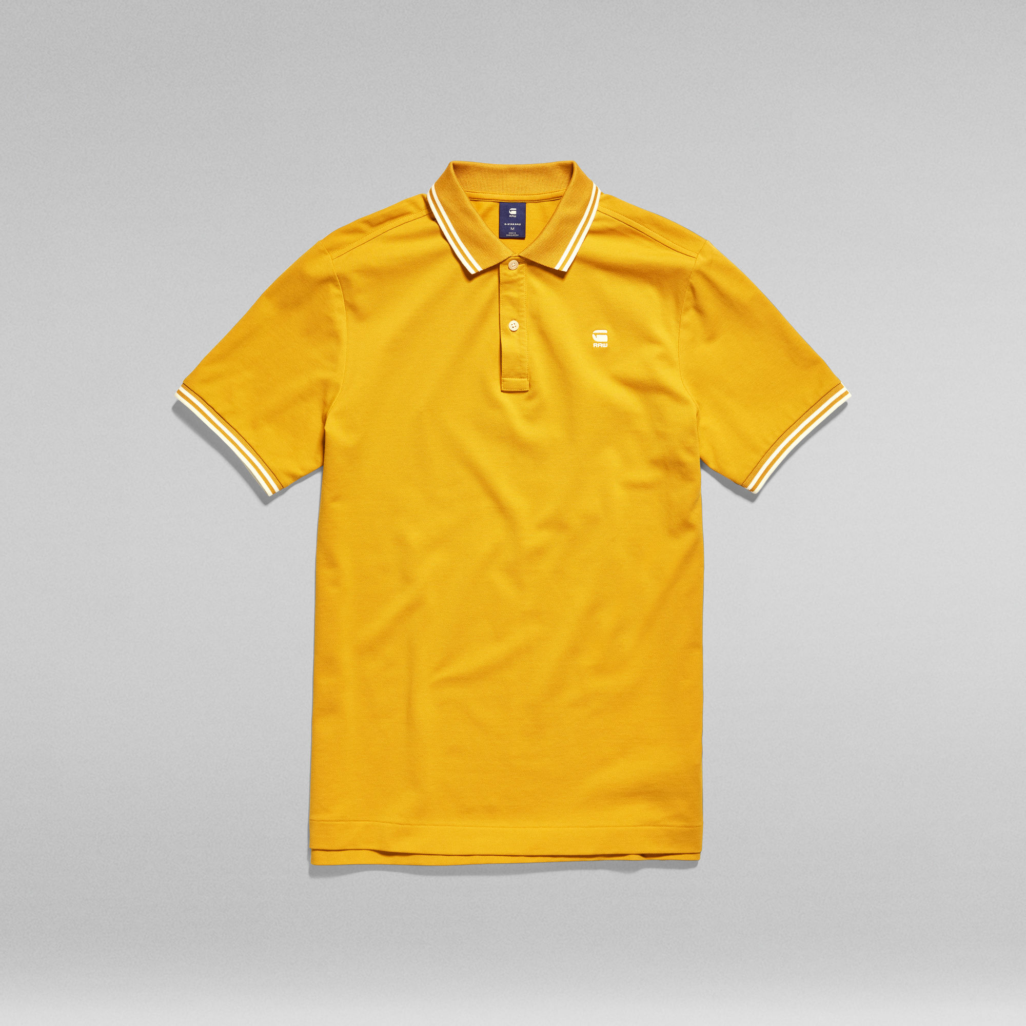 Dunda Slim Stripe Polo | Yellow | G-Star RAW®