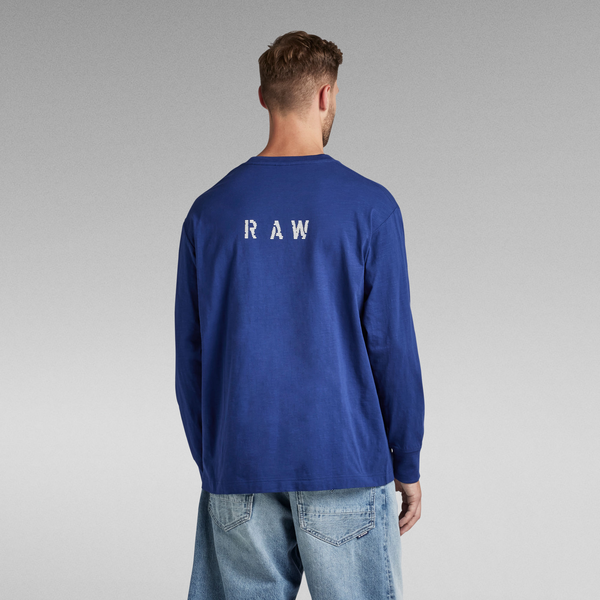 Back Graphic Boxy T-Shirt | Medium blue | G-Star RAW®