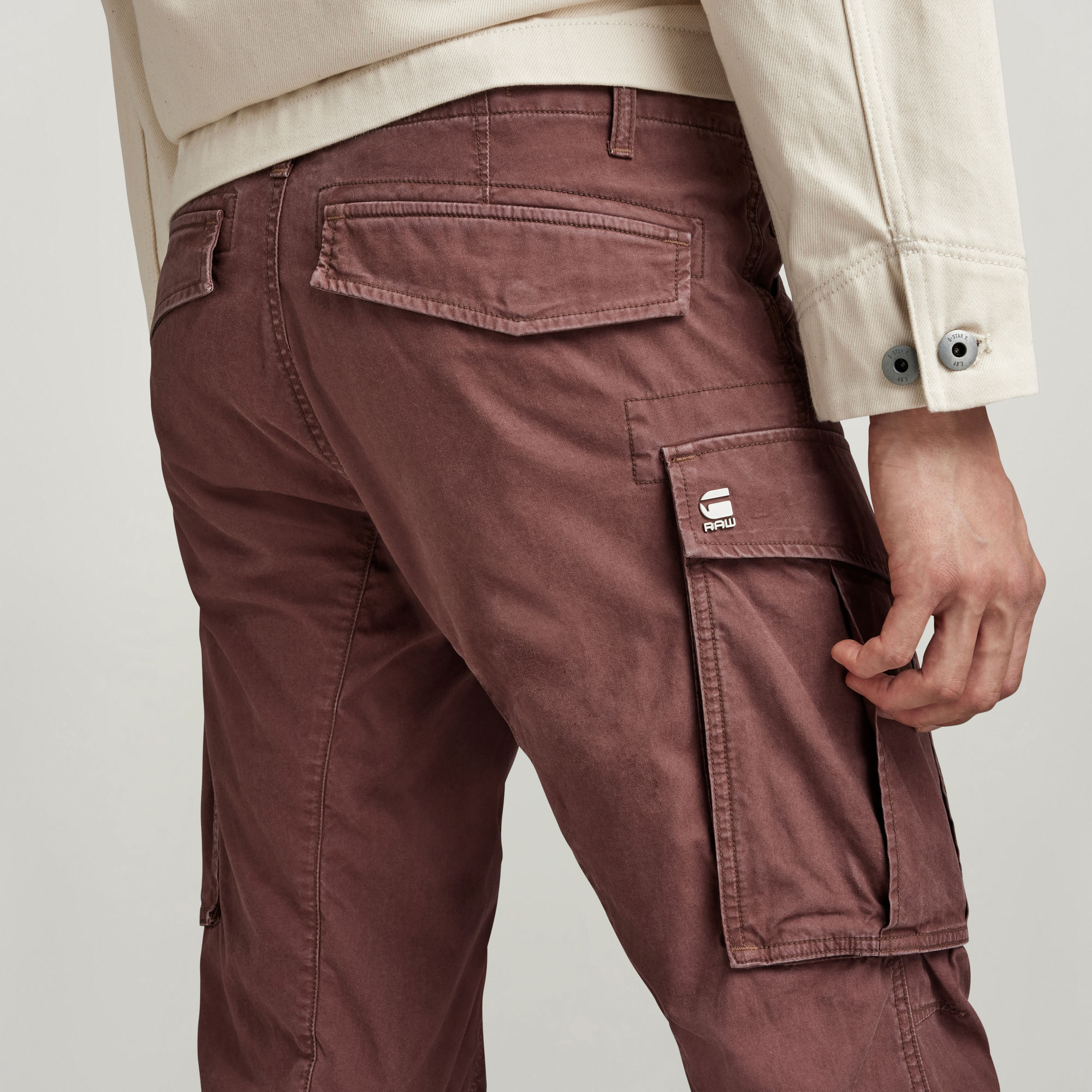 Rovic Zip 3D Regular Tapered Pants | Brown | G-Star RAW®