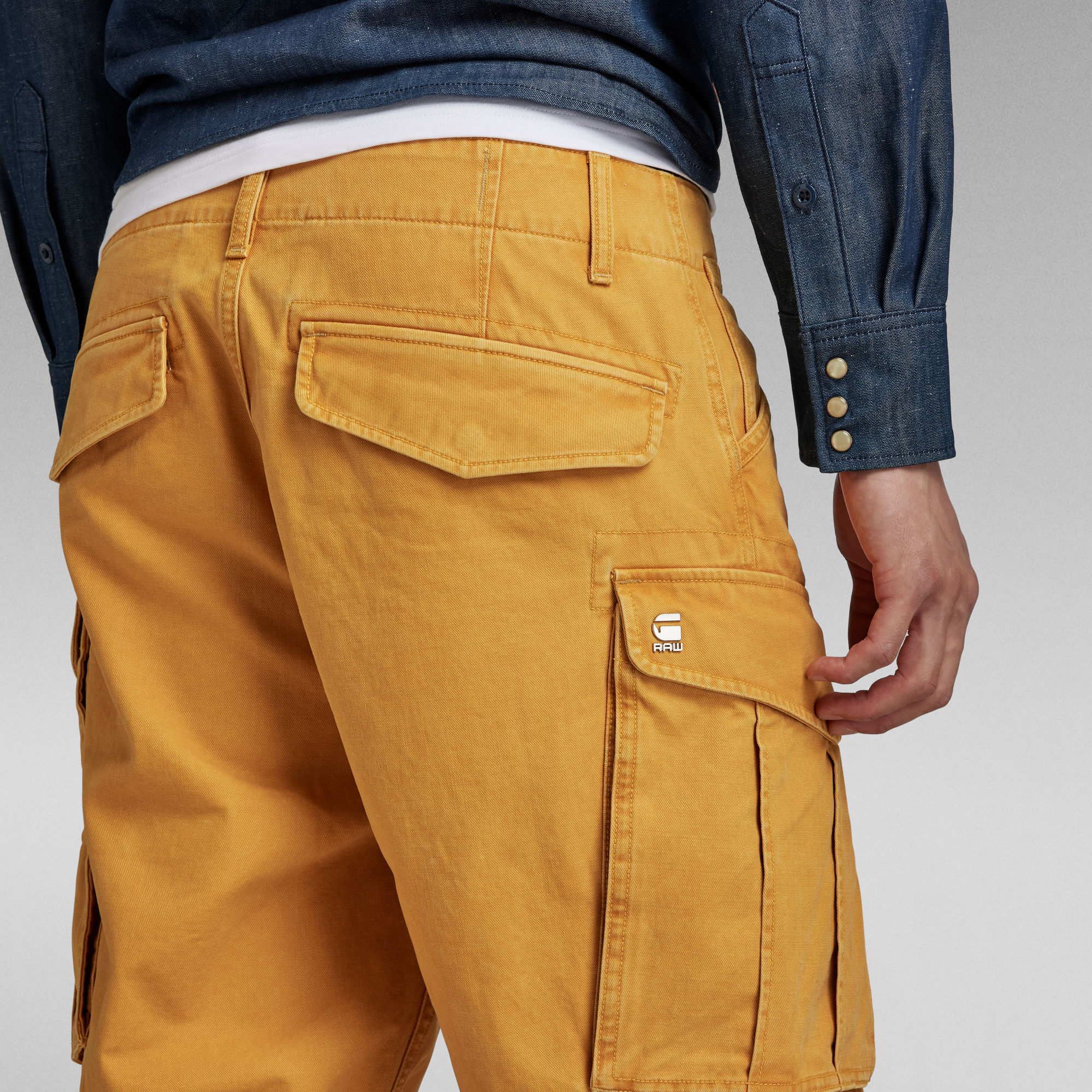 Rovic Zip Relaxed Shorts | Yellow | G-Star RAW®