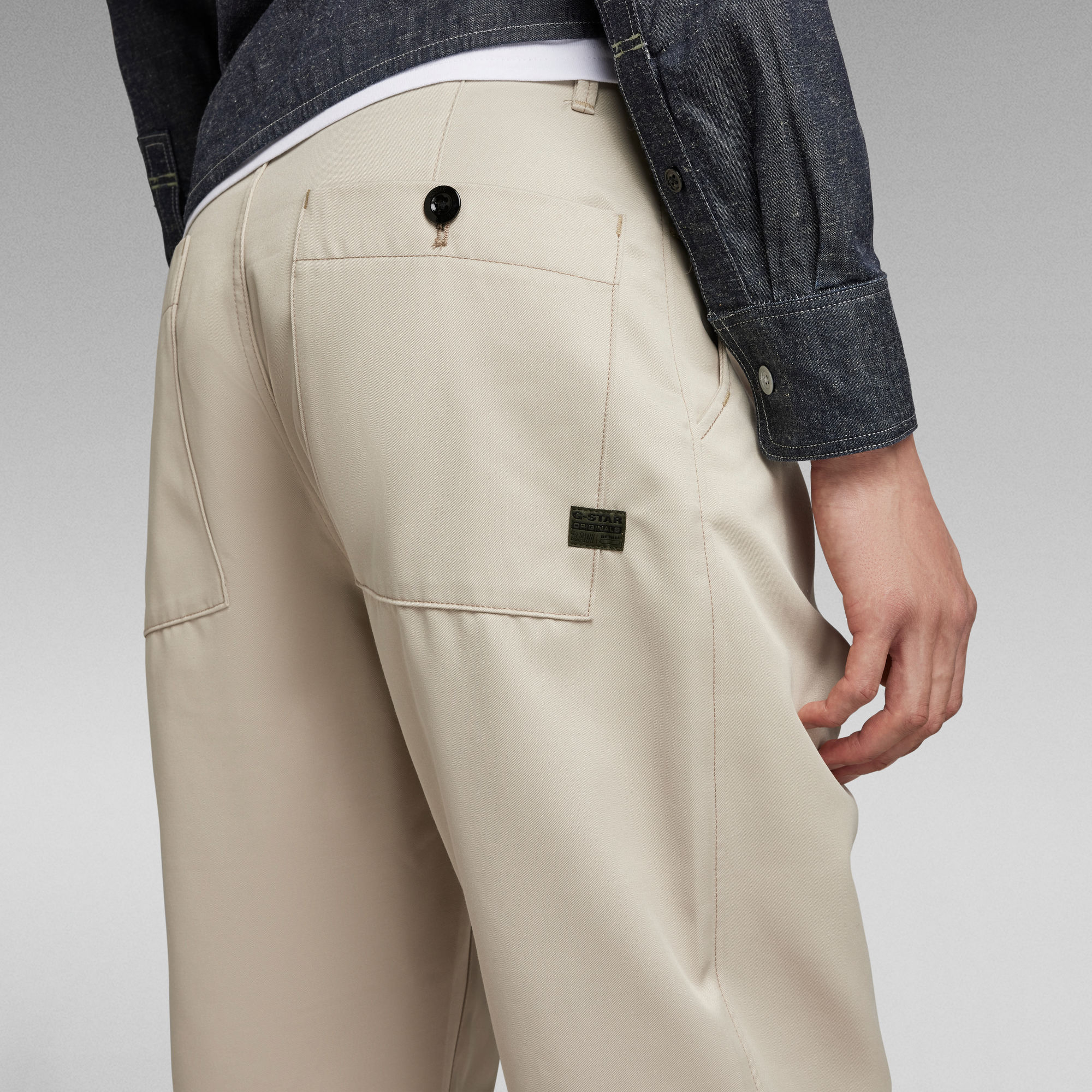 Pleated Relaxed Chino | Beige | G-Star RAW®