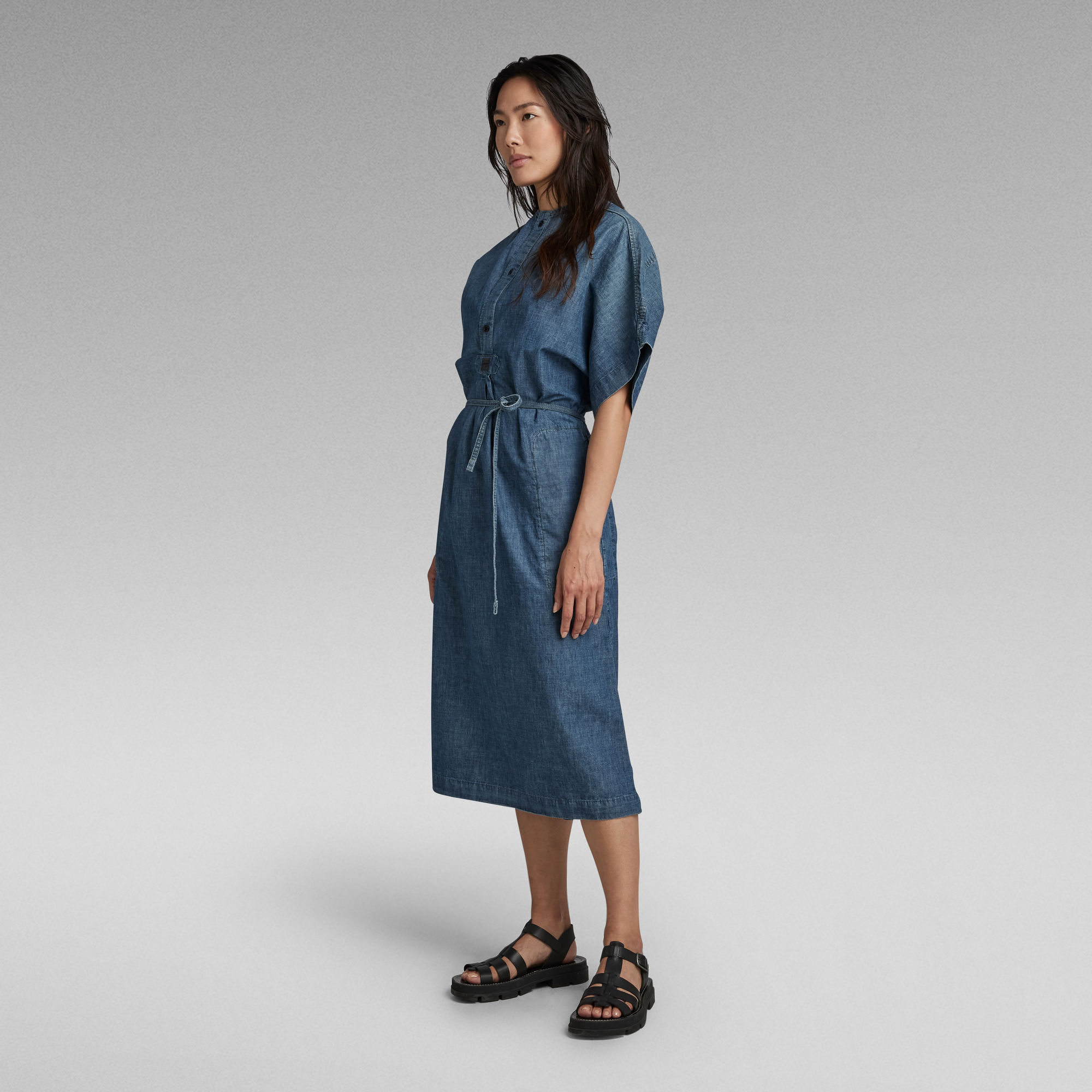 Adjustable Waist Dress | Women | Medium blue | G-Star RAW®