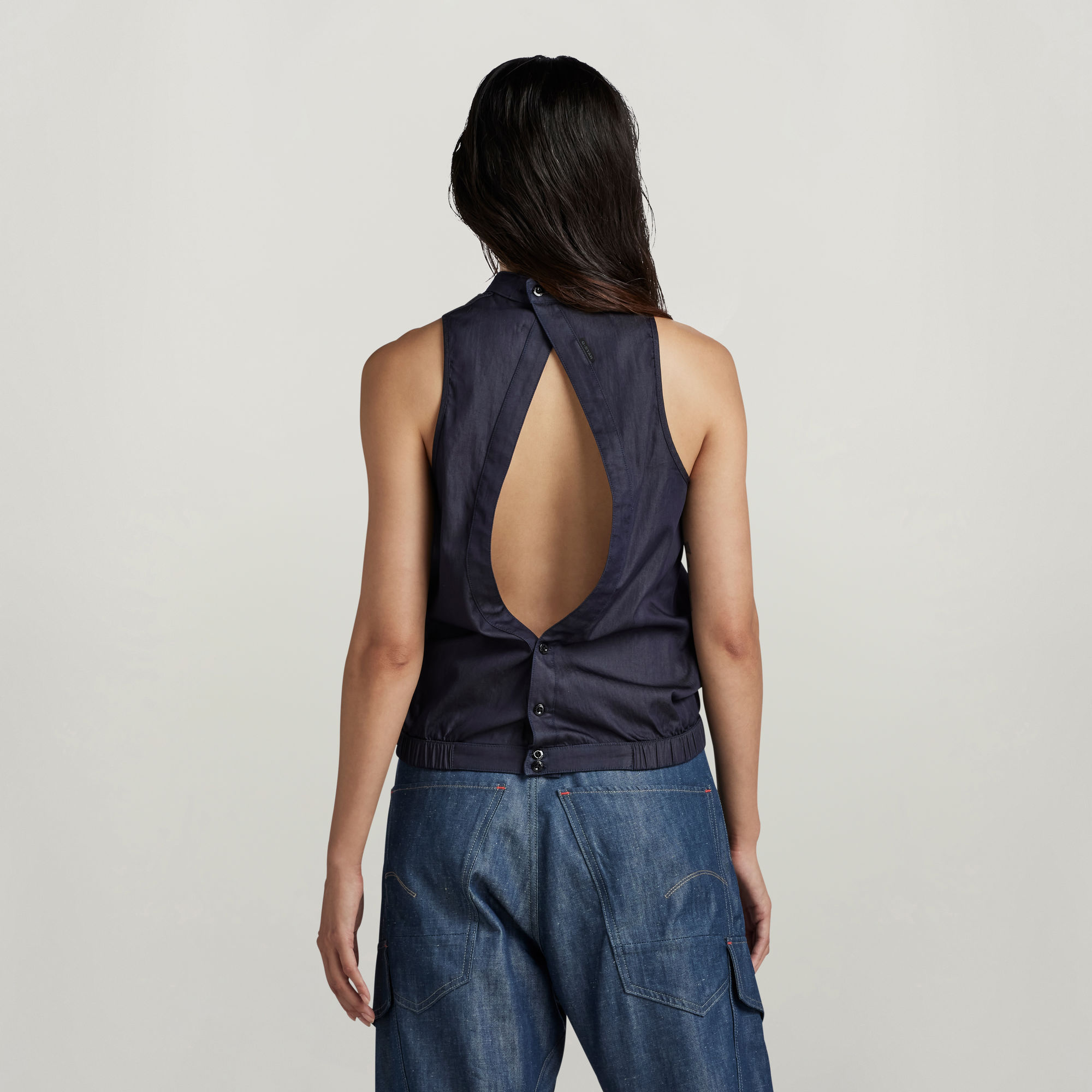 Open Back Top | Donkerblauw | G-Star RAW®