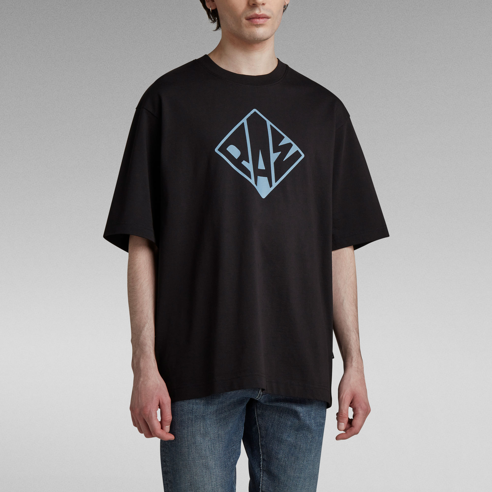 Typography Boxy T-Shirt | Men | Black | G-Star RAW®