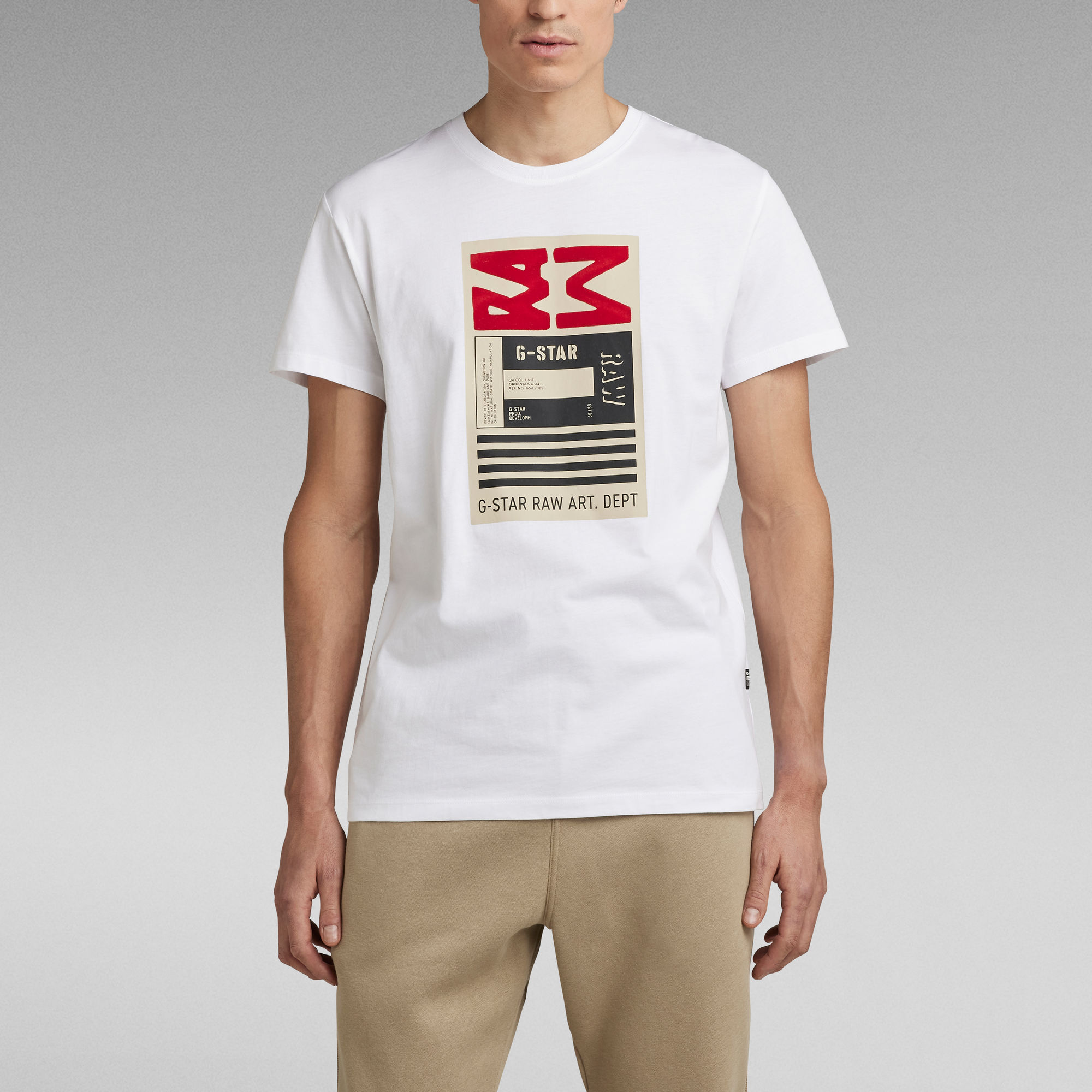 Flock Graphic T-Shirt | White | G-Star RAW® US