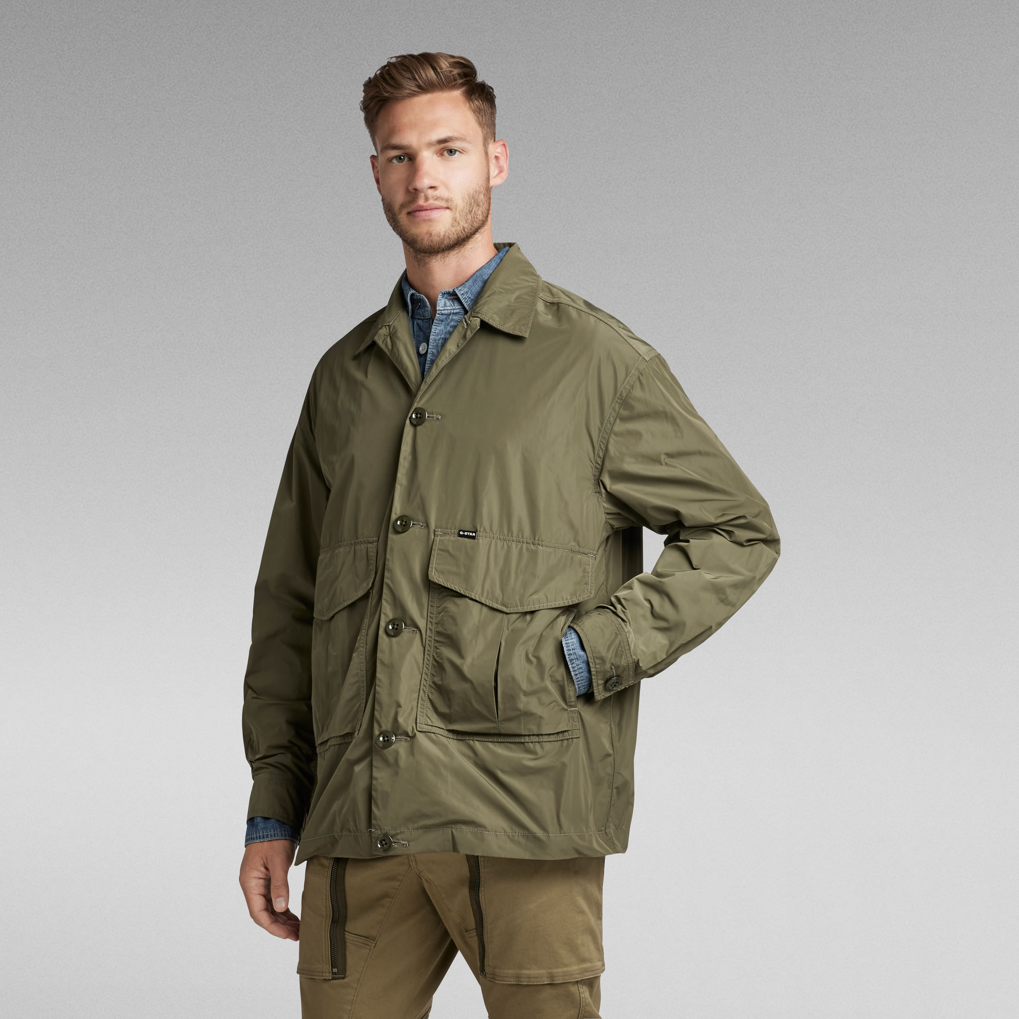 Oversized Camp Overshirt | Green | G-Star RAW®