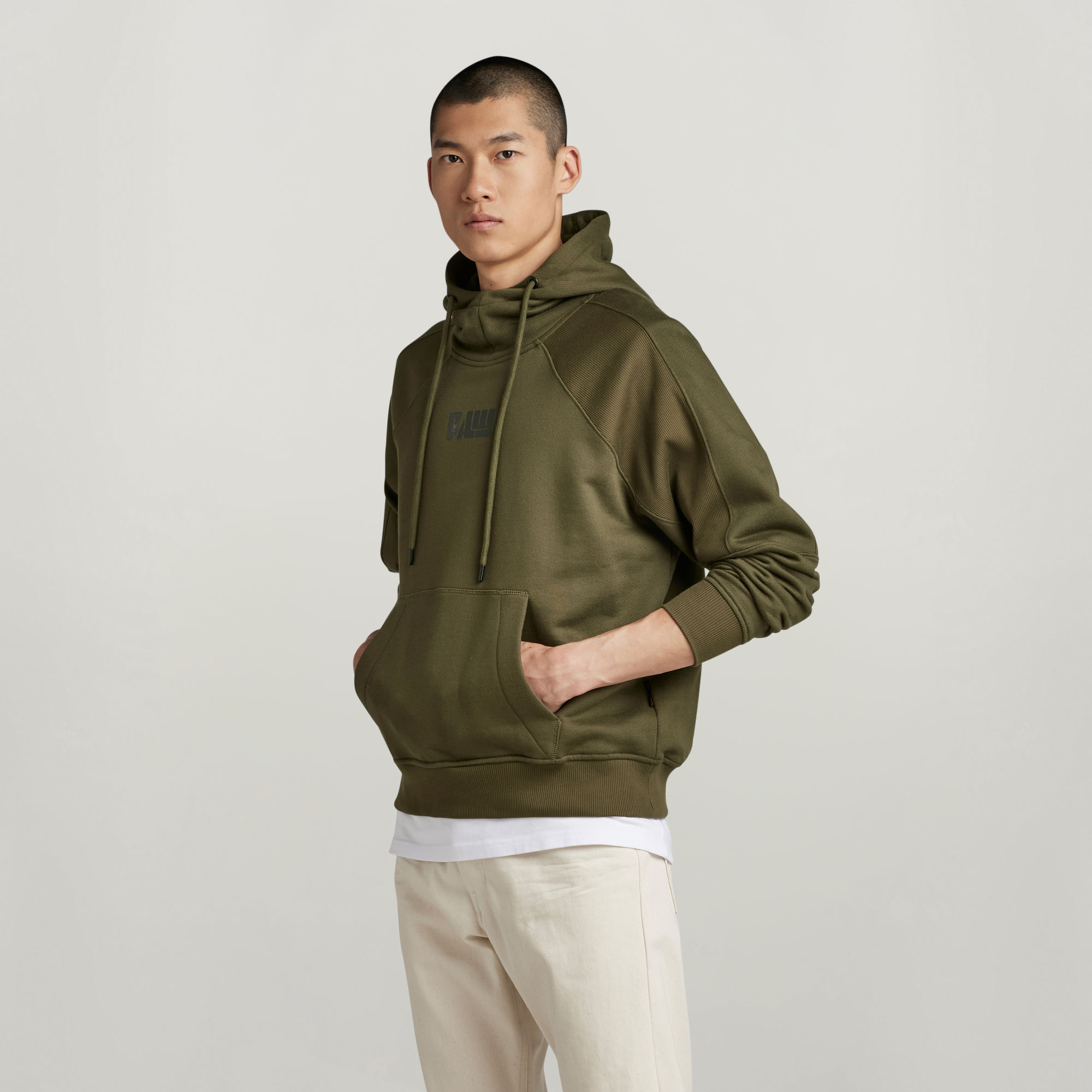 Moto Loose Hooded Sweater | Green | G-Star RAW®