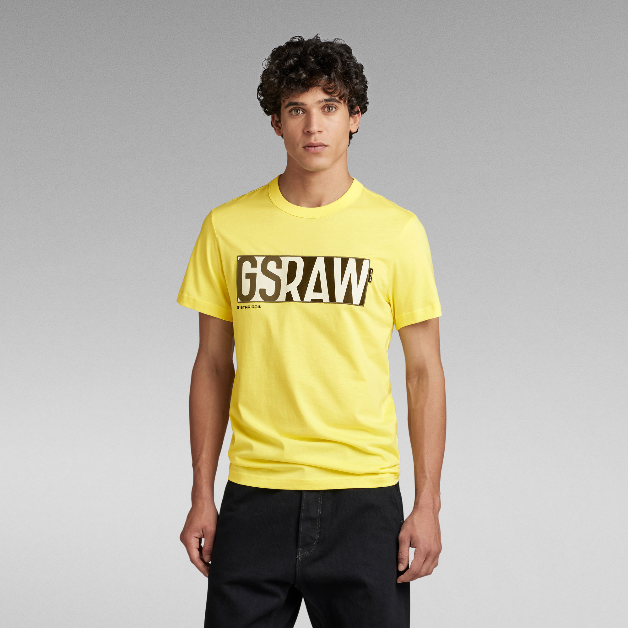 GS Raw Denim Logo T-Shirt | Yellow | G-Star RAW®