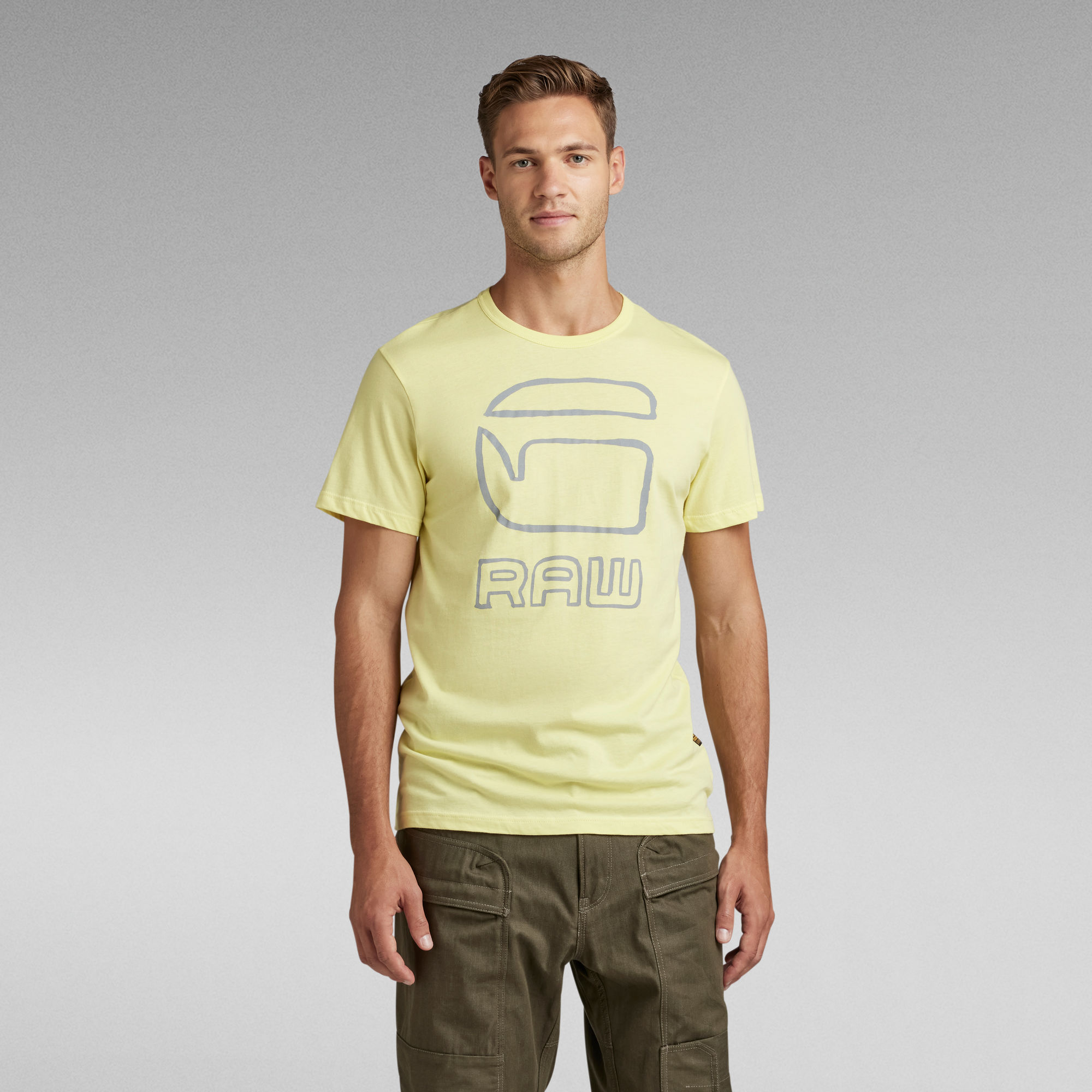Graphic Graw Straight T-Shirt | Yellow | G-Star RAW®