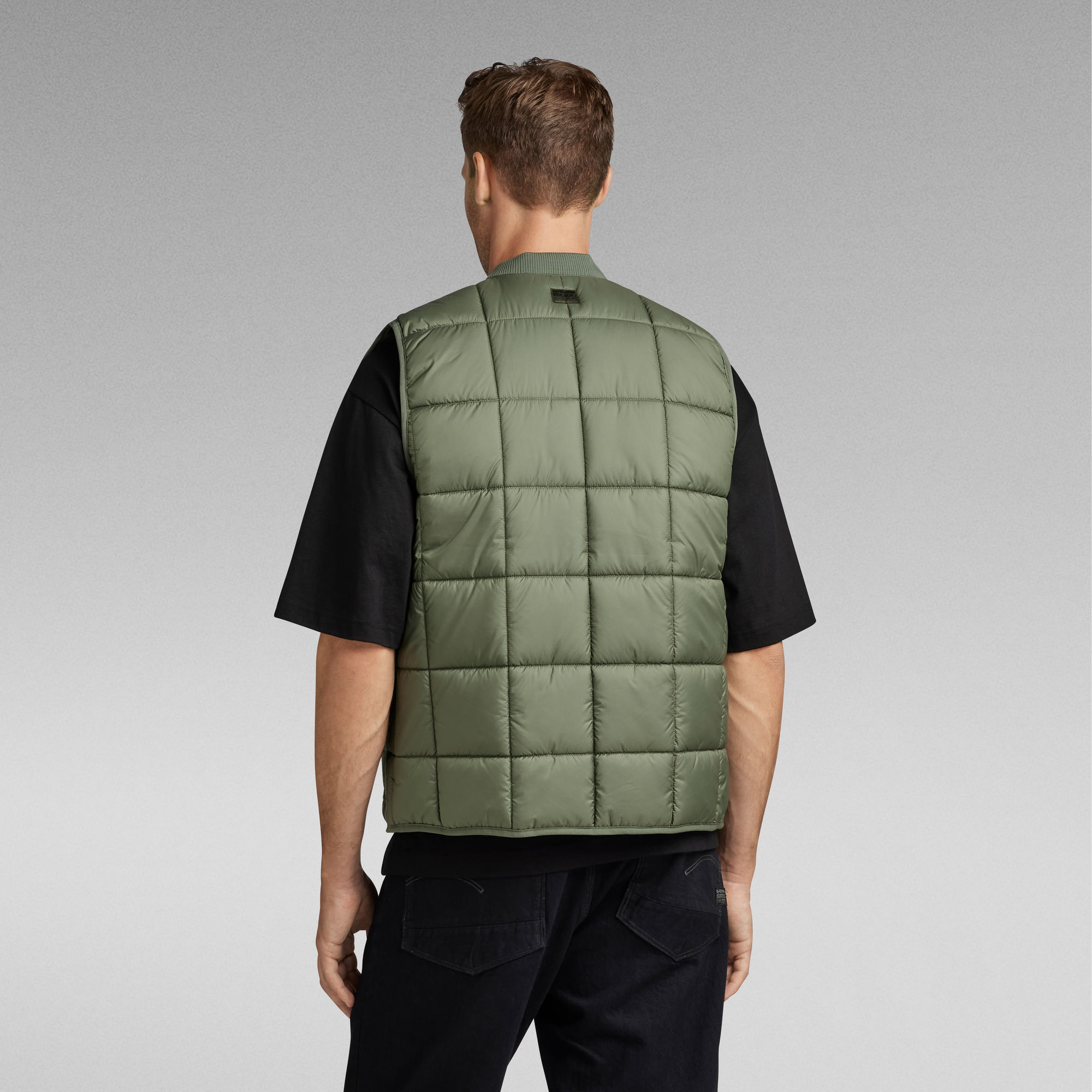 Meefic Square Quilted Vest | Green | G-Star RAW®
