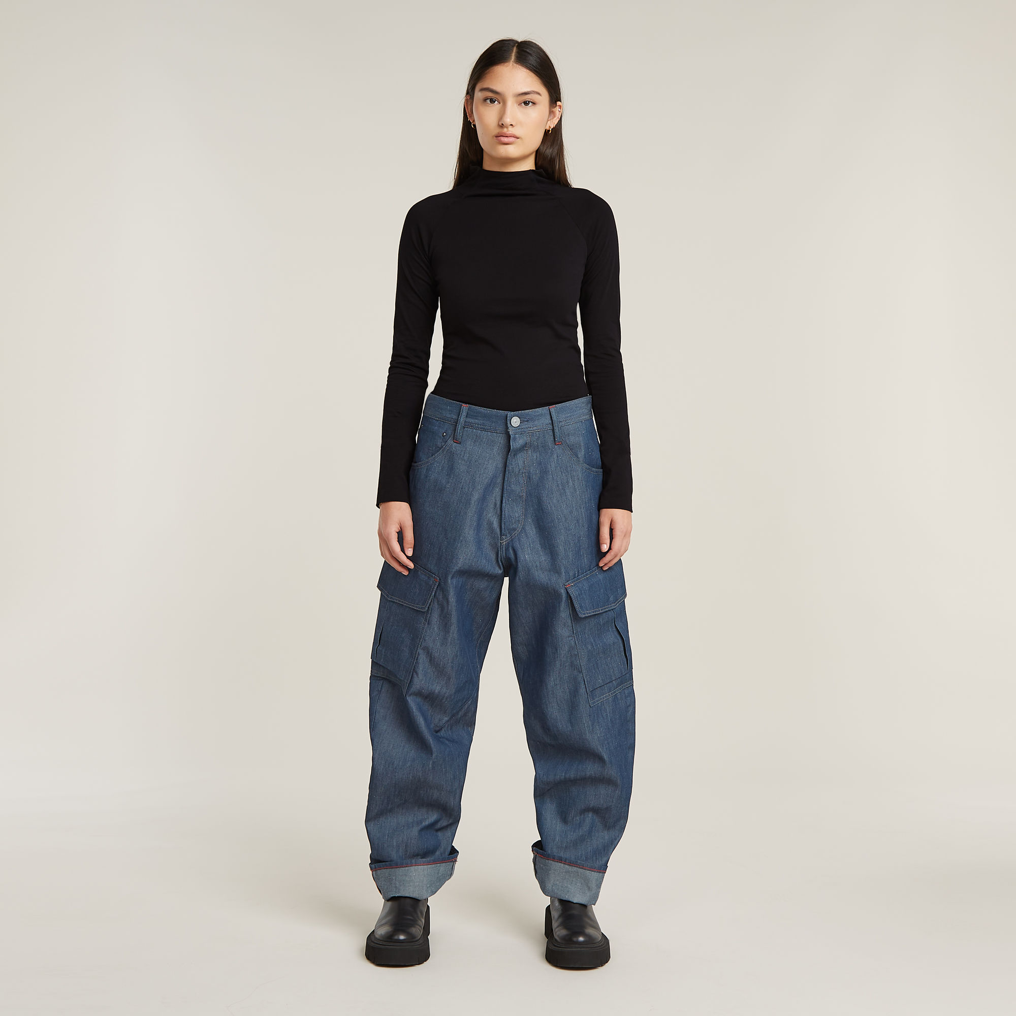 Cargo 3D Boyfriend Hose | Dunkelblau | G-Star RAW®