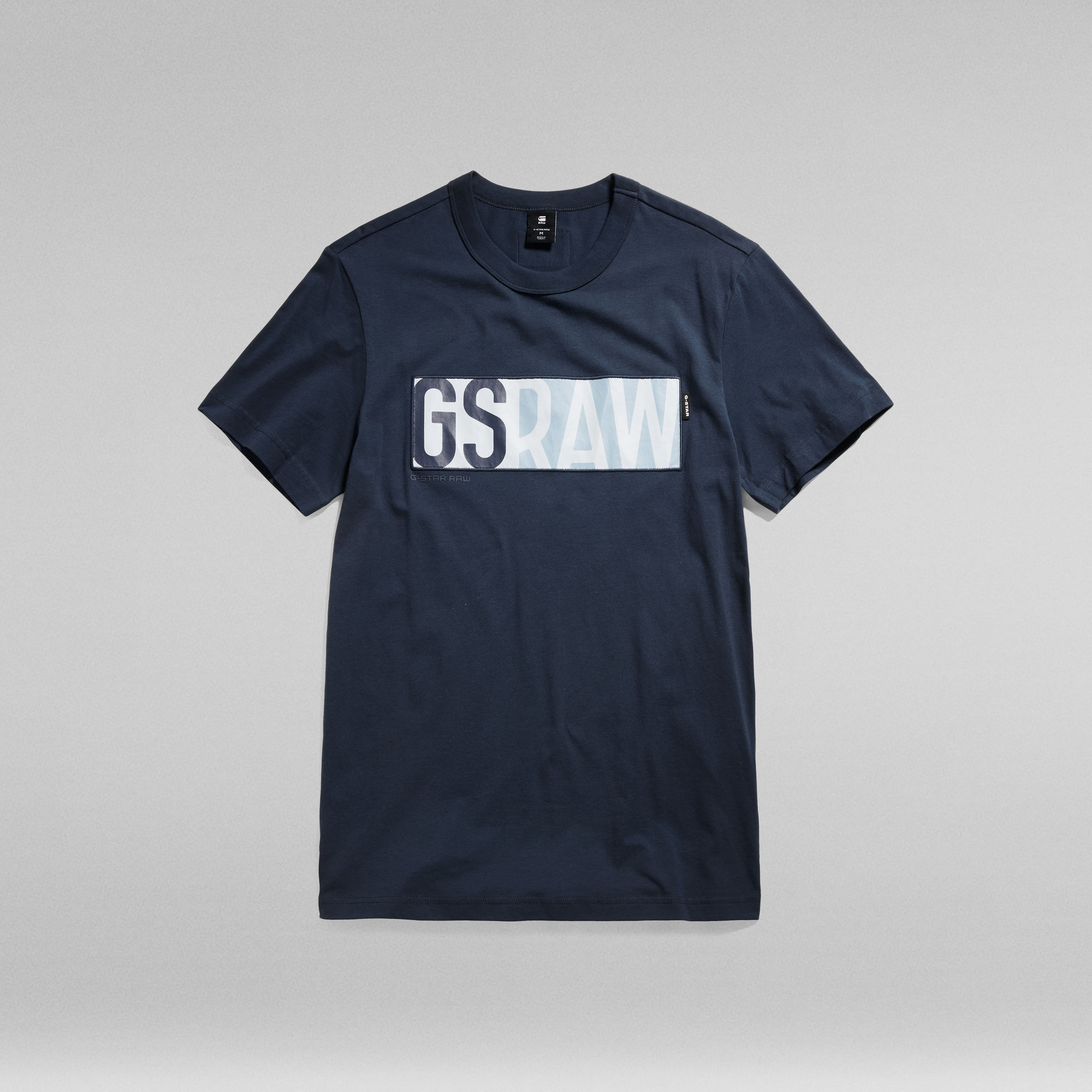 GS RAW Denim Logo T-Shirt | Medium blue | G-Star RAW®
