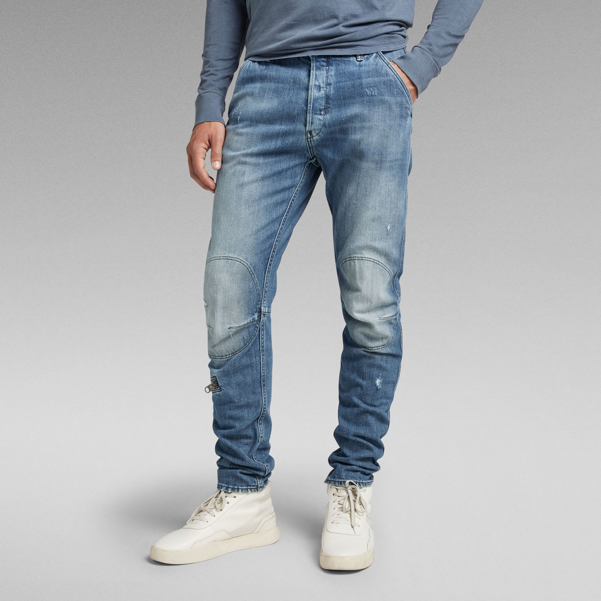 Jean Pilot 3D Slim | Bleu moyen | G-Star RAW® FR