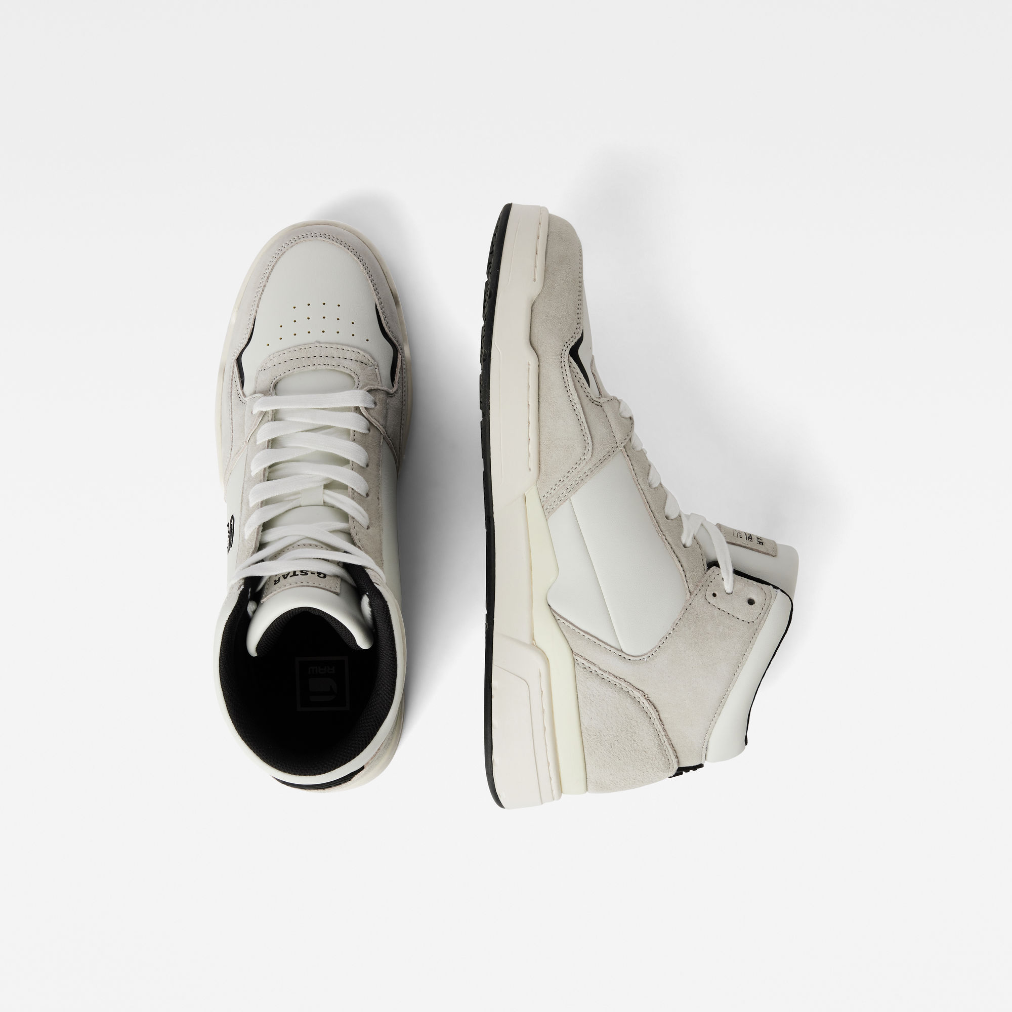 Attacc Mid Tonal Blocked Sneakers | White | G-Star RAW®