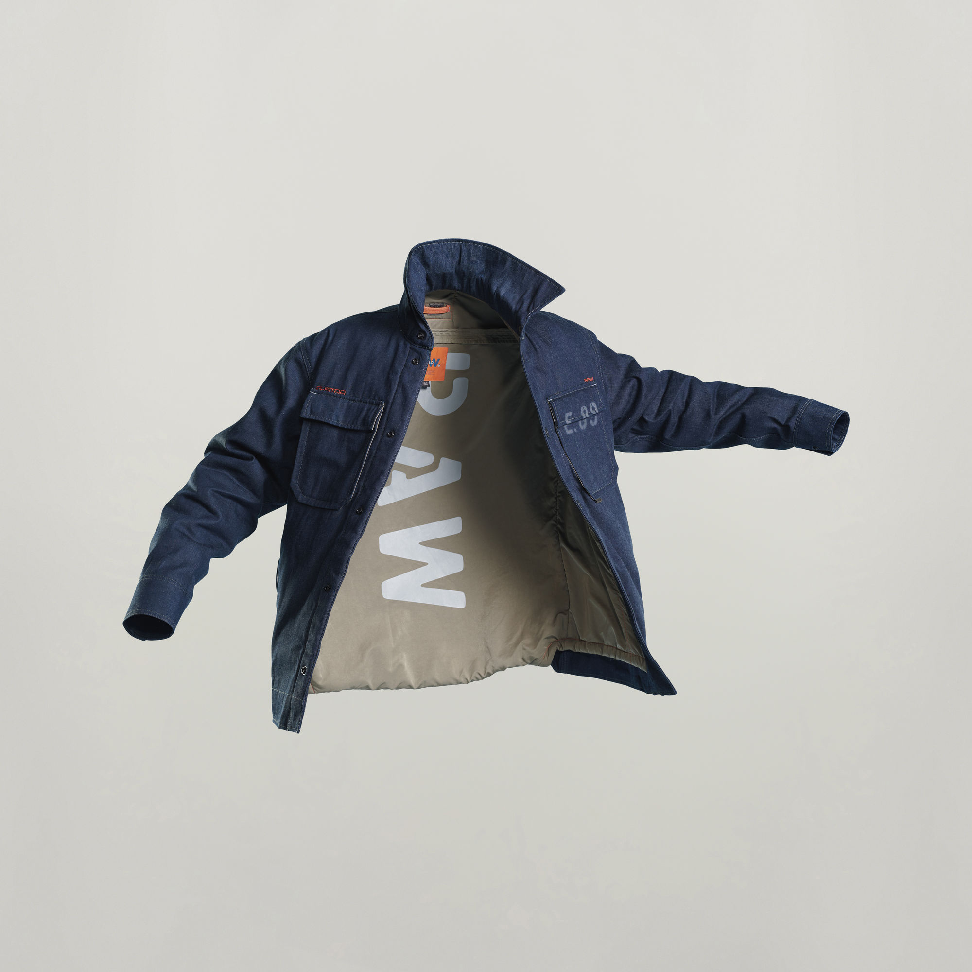 E Denim Lined Jacket | Dark blue | G-Star RAW®