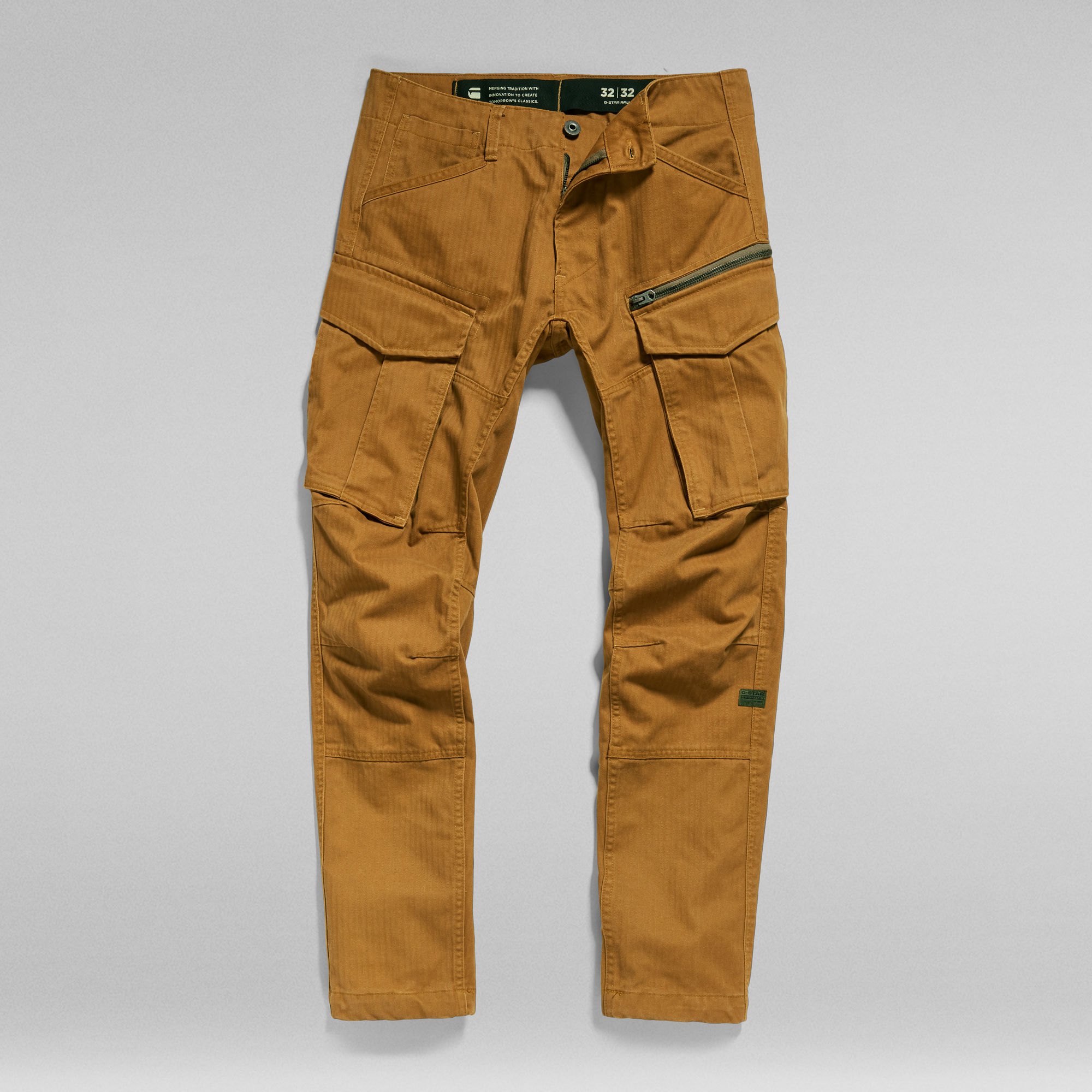 Rovic Broek Zip 3D Regular Tapered | Bruin | G-Star RAW®