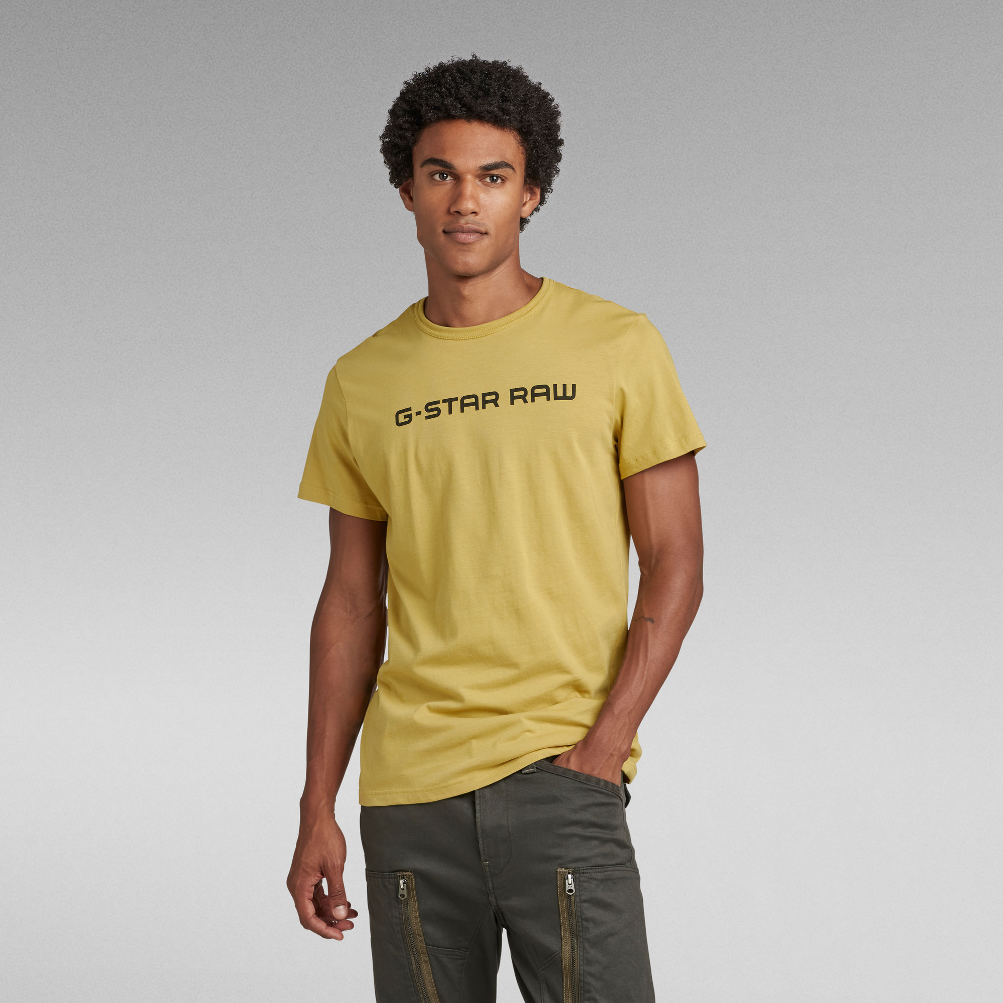 Graphic Core Straight T-Shirt | Yellow | G-Star RAW®