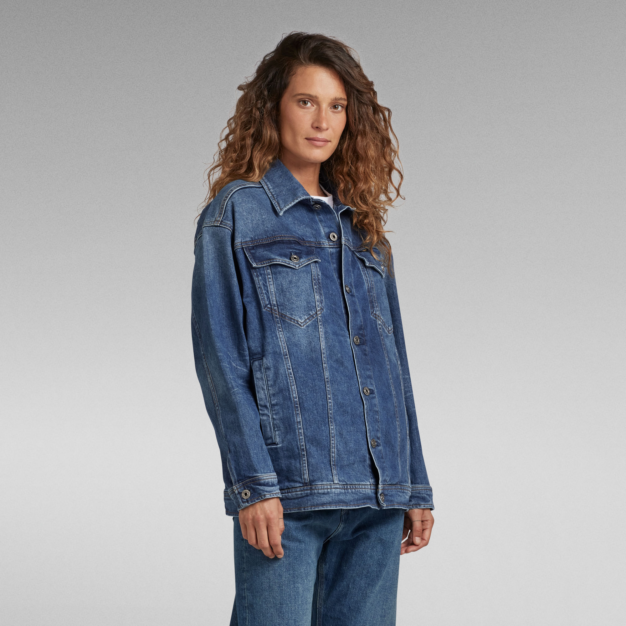 Oversized Denim Jacket | Medium blue | G-Star RAW®