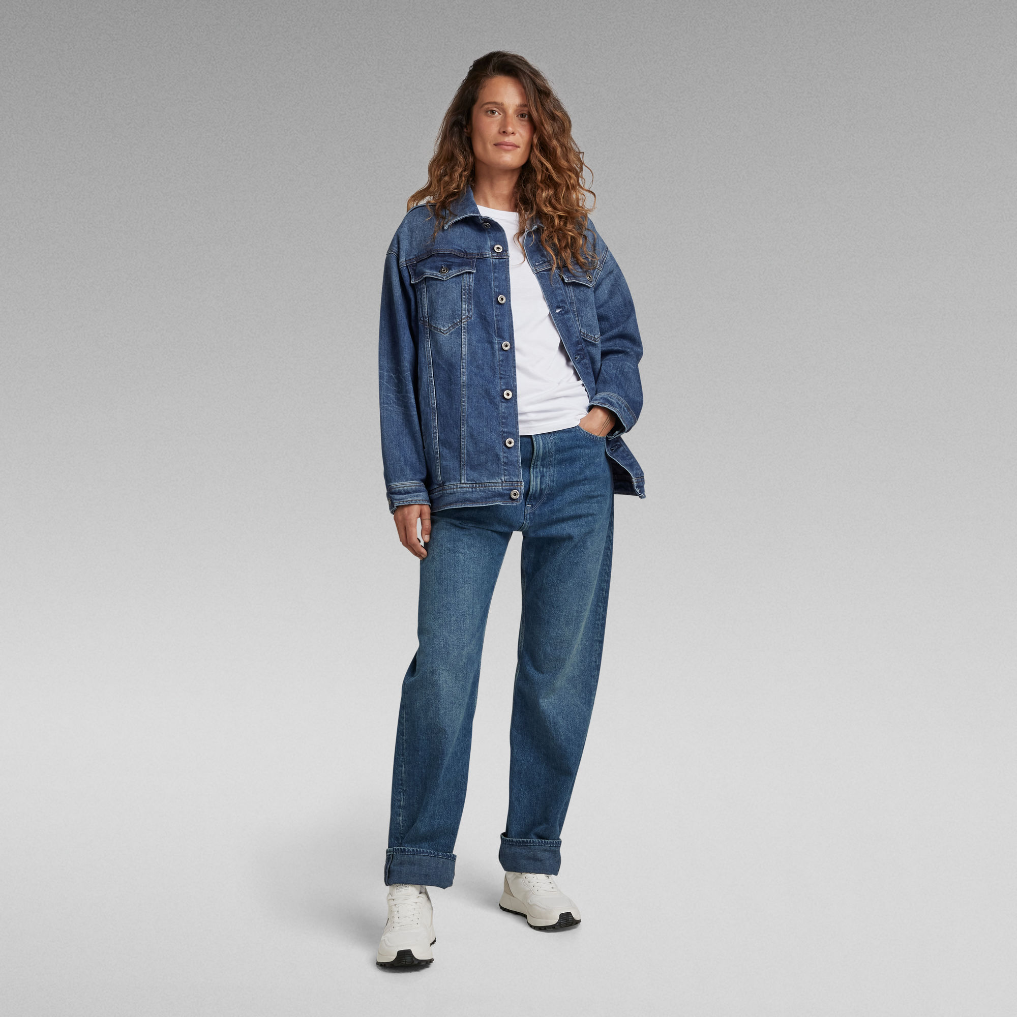 Oversized Denim Jacket | Medium blue | G-Star RAW®