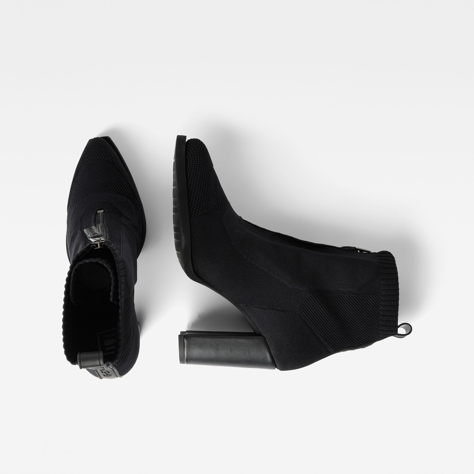 Mysid Mid Knit Zip Boots | Black | G-Star RAW®