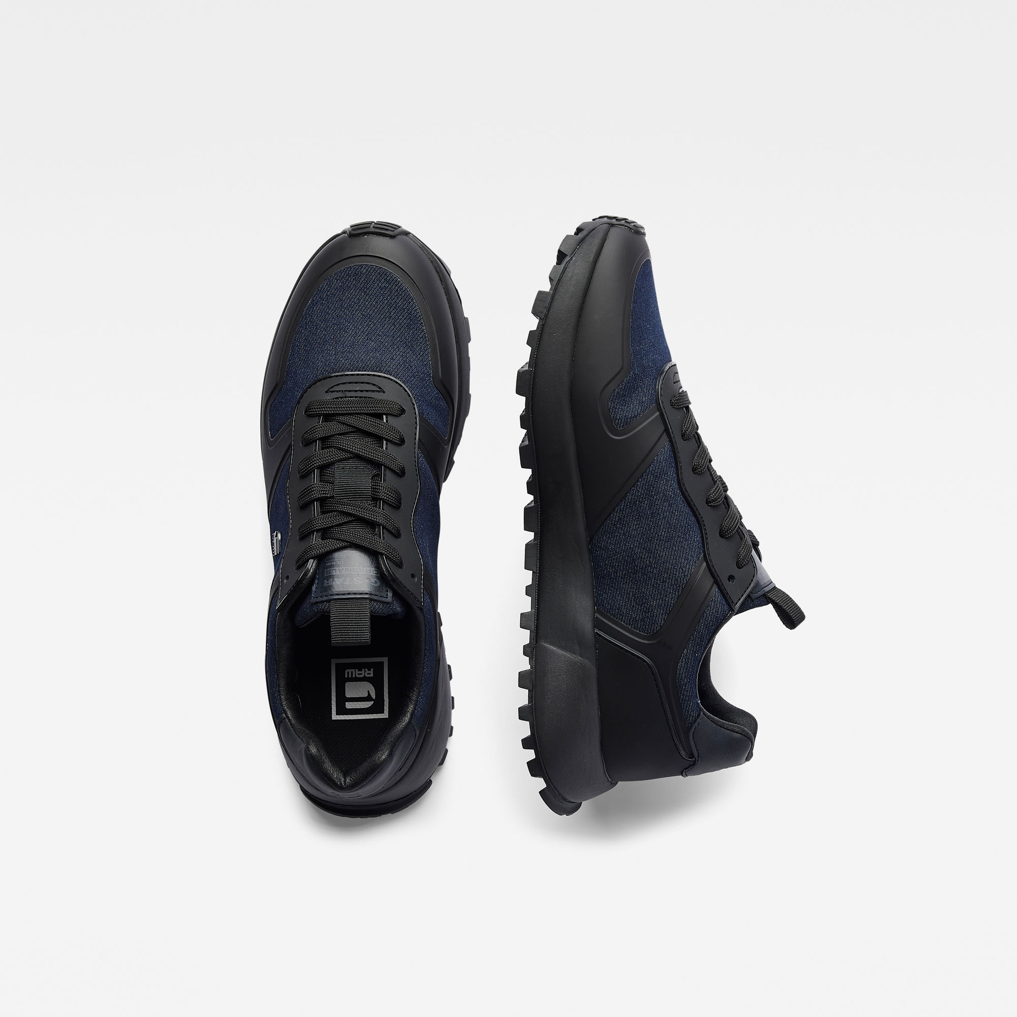 Theq Run Black Outsole Denim Sneakers Multi Color G Star Raw®