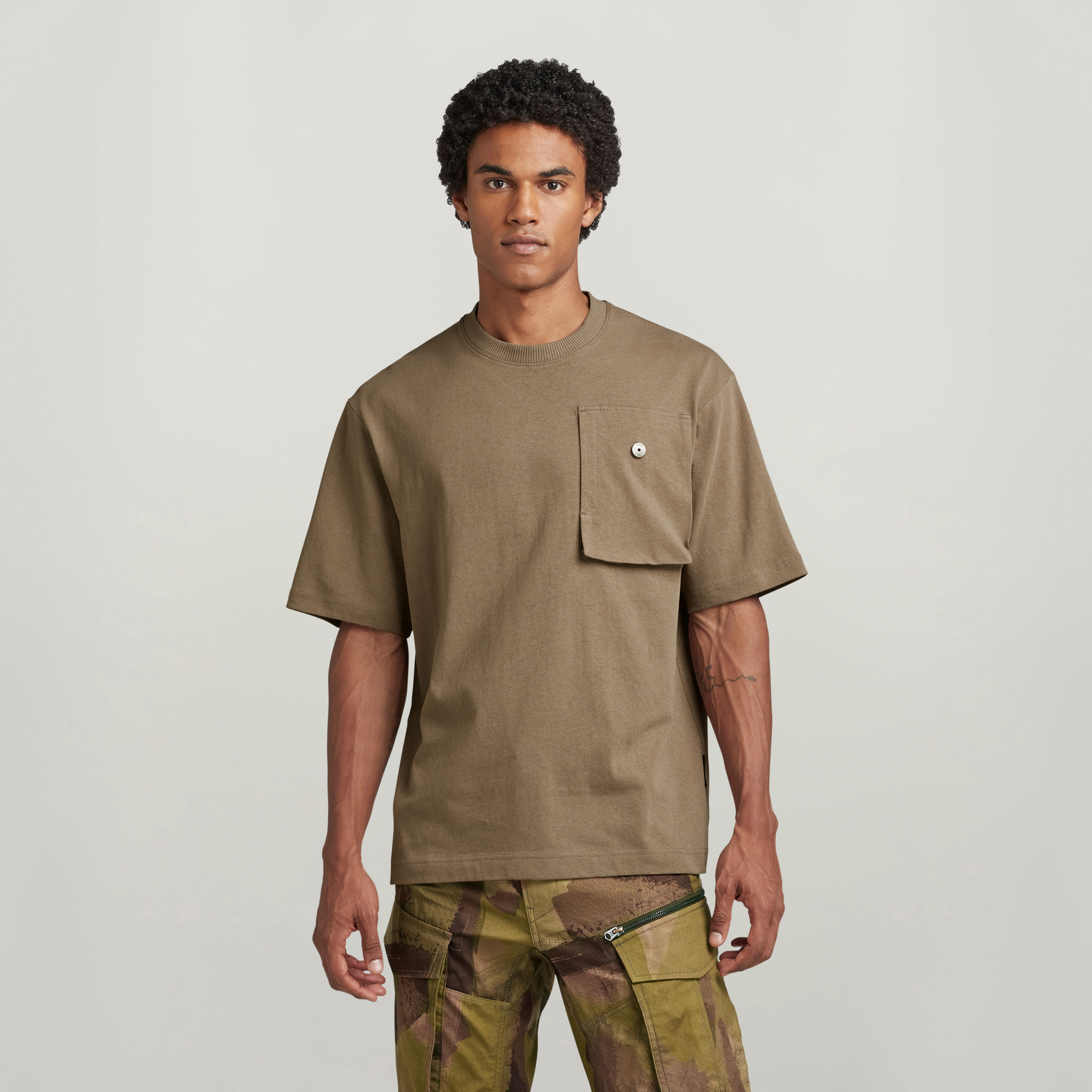 Boxy Chest Pocket | ブラウン | G-Star RAW® JP