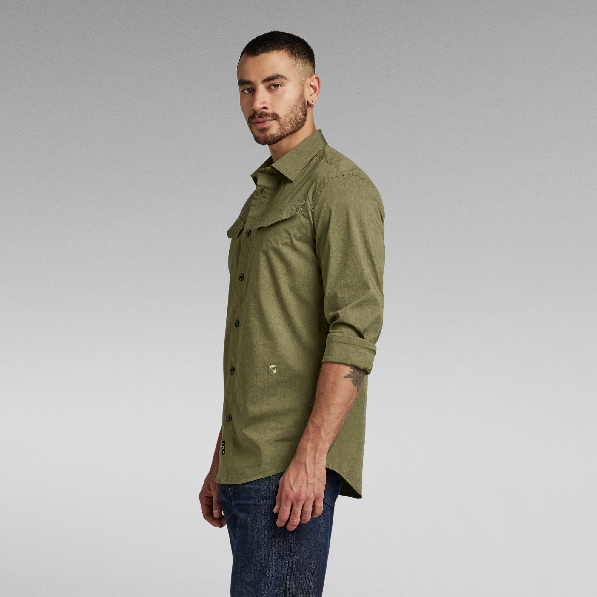 Slant Pocket Slim Shirt | Multi color | G-Star RAW®