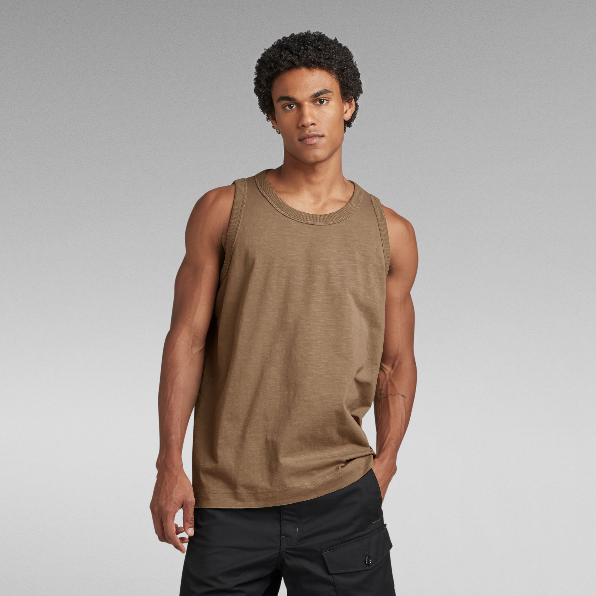 Essential Loose Tank Top | Brown | G-Star RAW®
