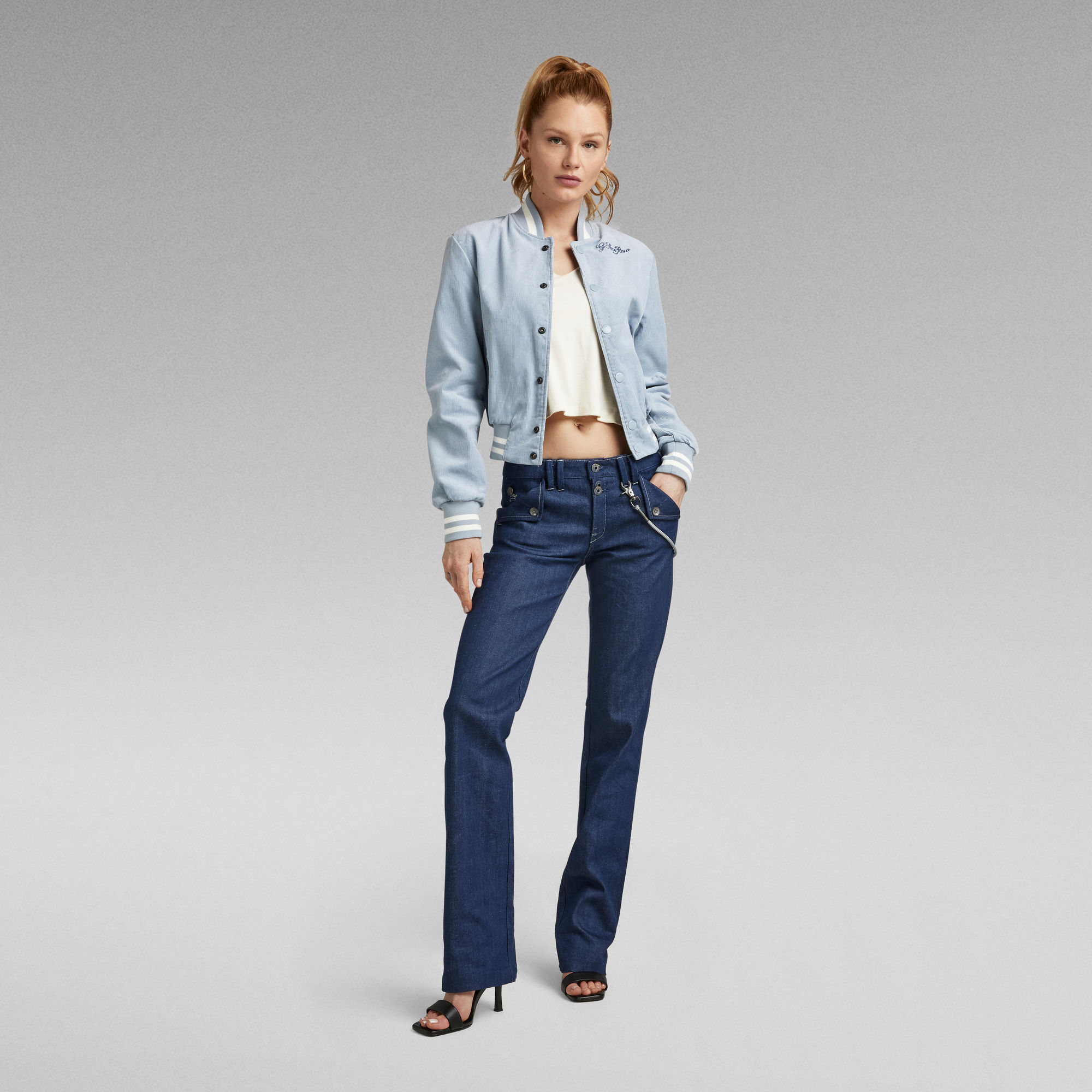 Y2K Bomber Jacket | Medium blue | G-Star RAW®