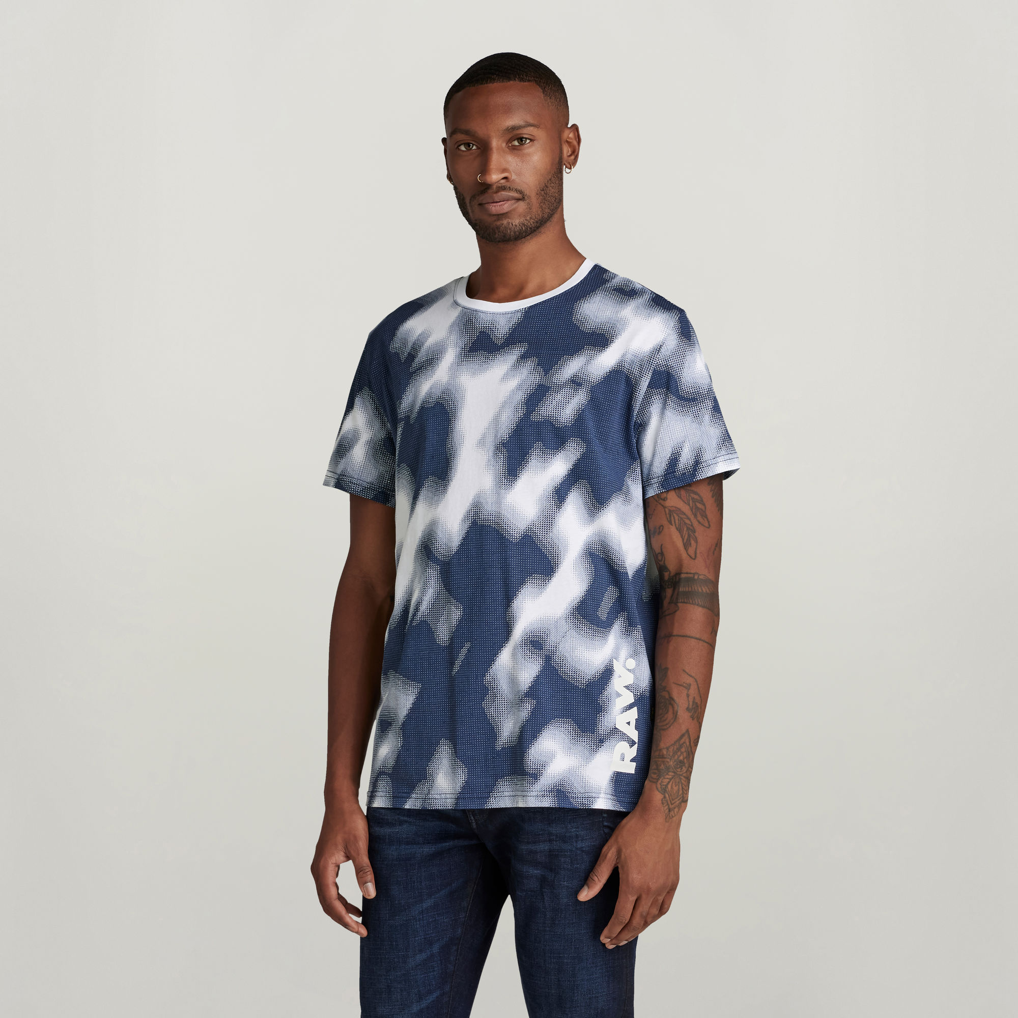 Faded Allover Print T-Shirt | Multi color | G-Star RAW®