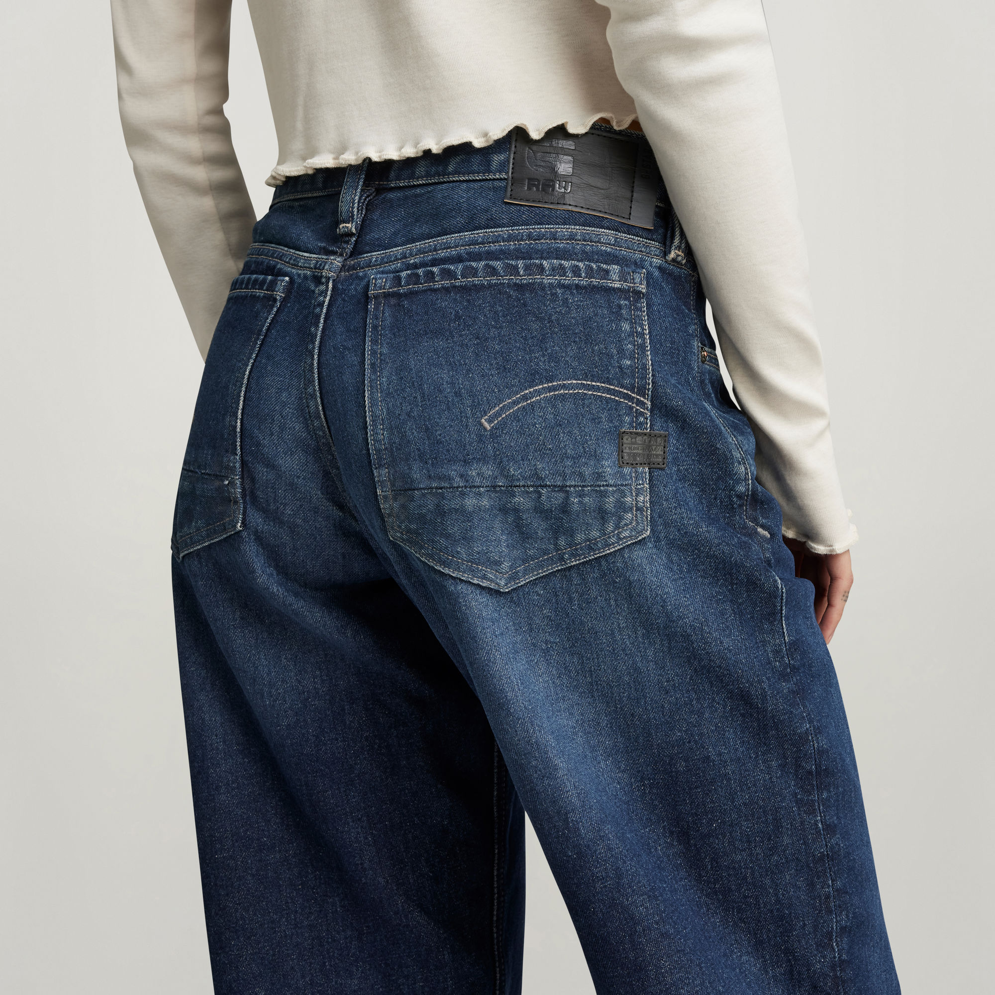 Judee Low Waist Loose Jeans | Dark blue | G-Star RAW®