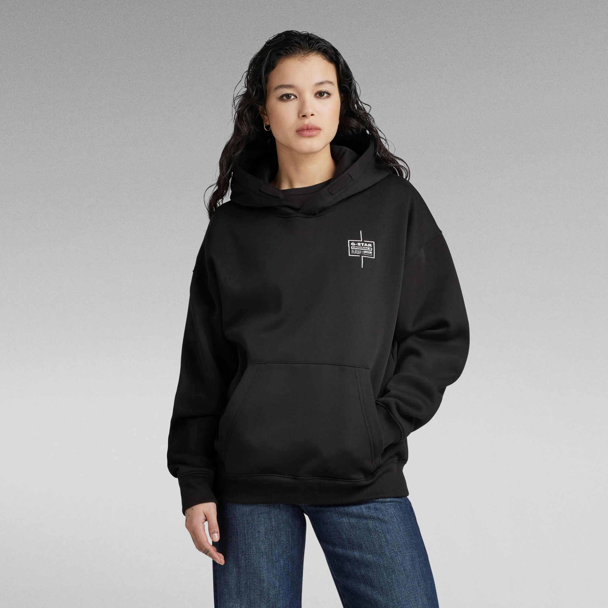 Unisex Core Loose Hooded Sweatshirt | Schwarz | G-Star RAW®
