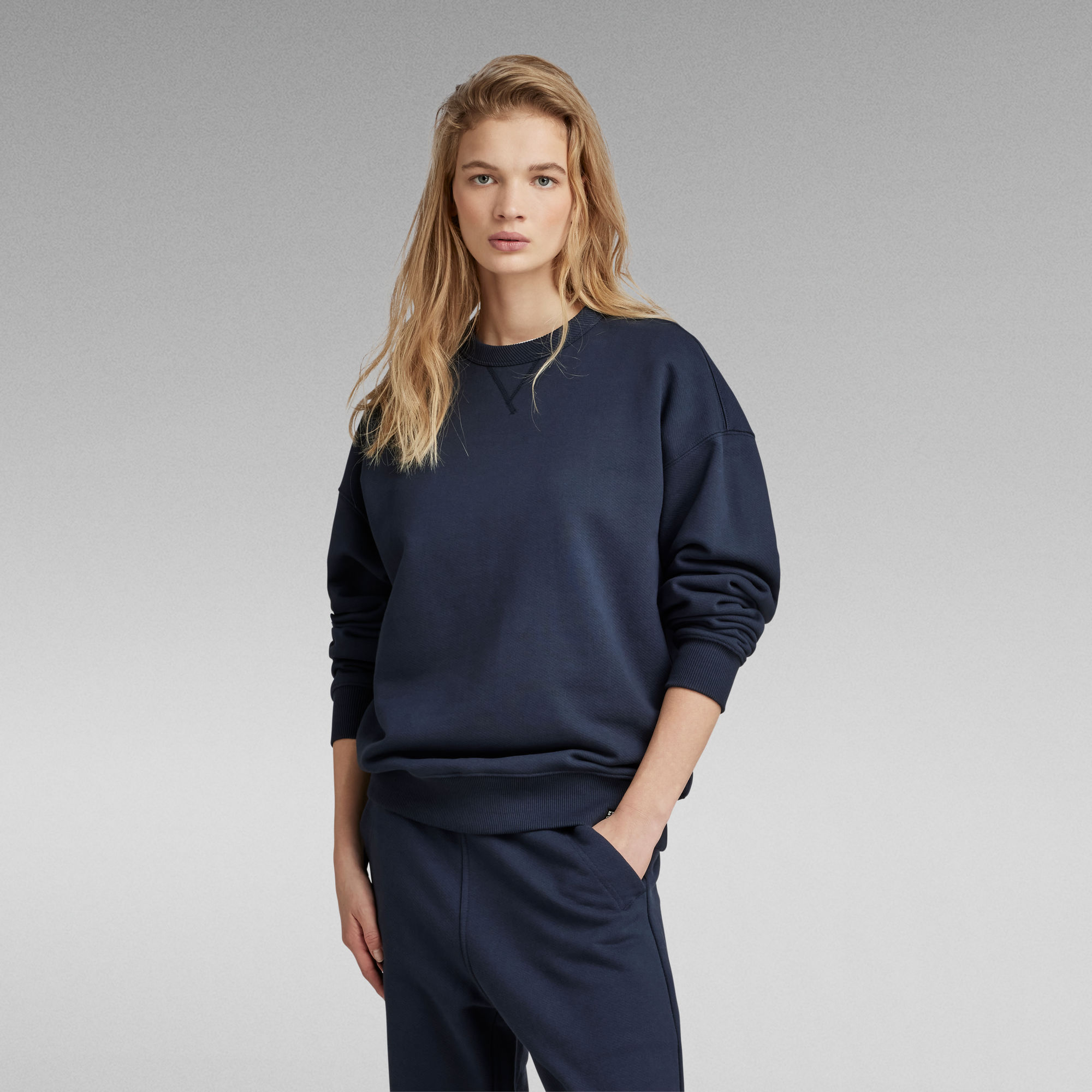 Essential Unisex Loose Sweater | Dark blue | G-Star RAW®