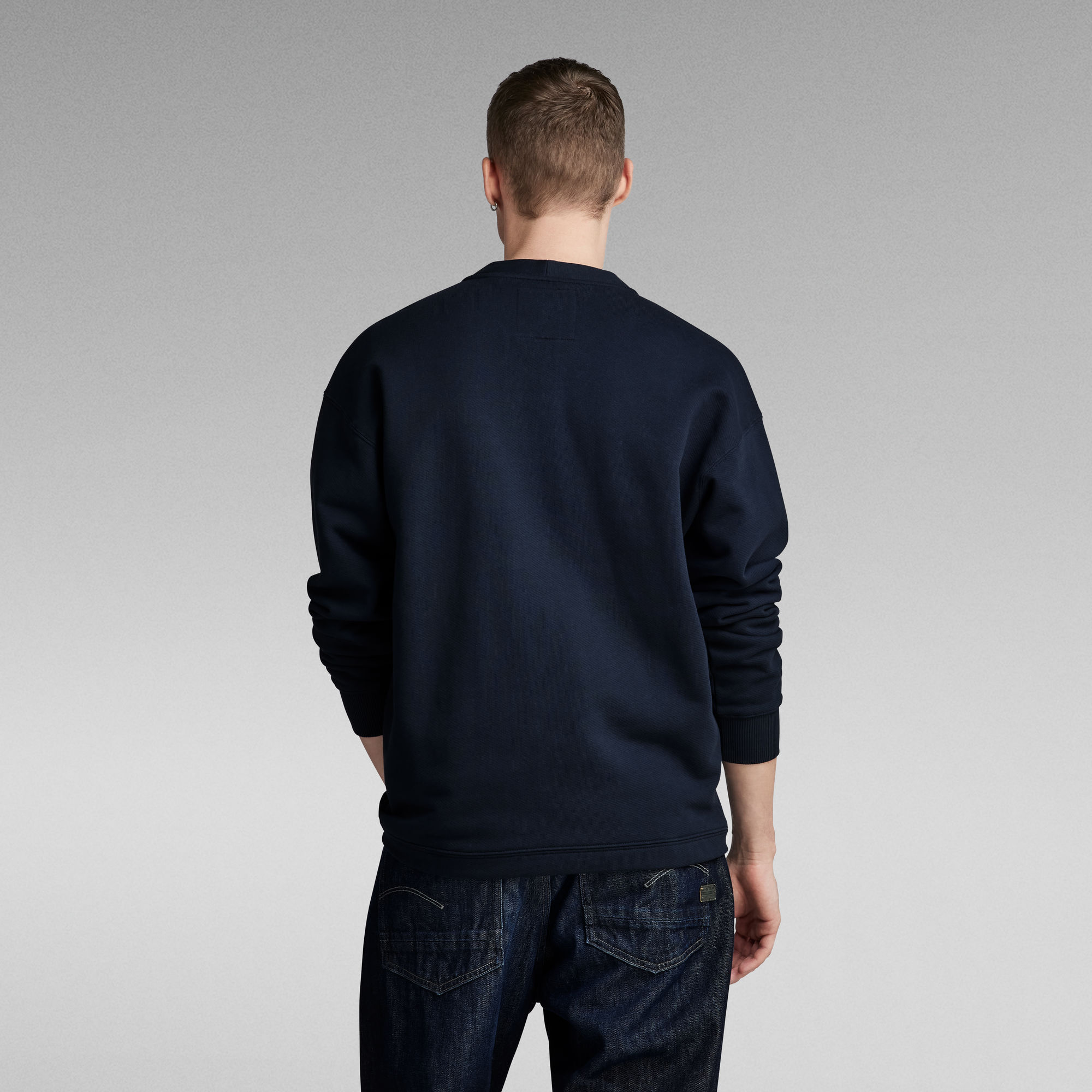 Essential Cardigan Relaxed Sweater | Dark blue | G-Star RAW®