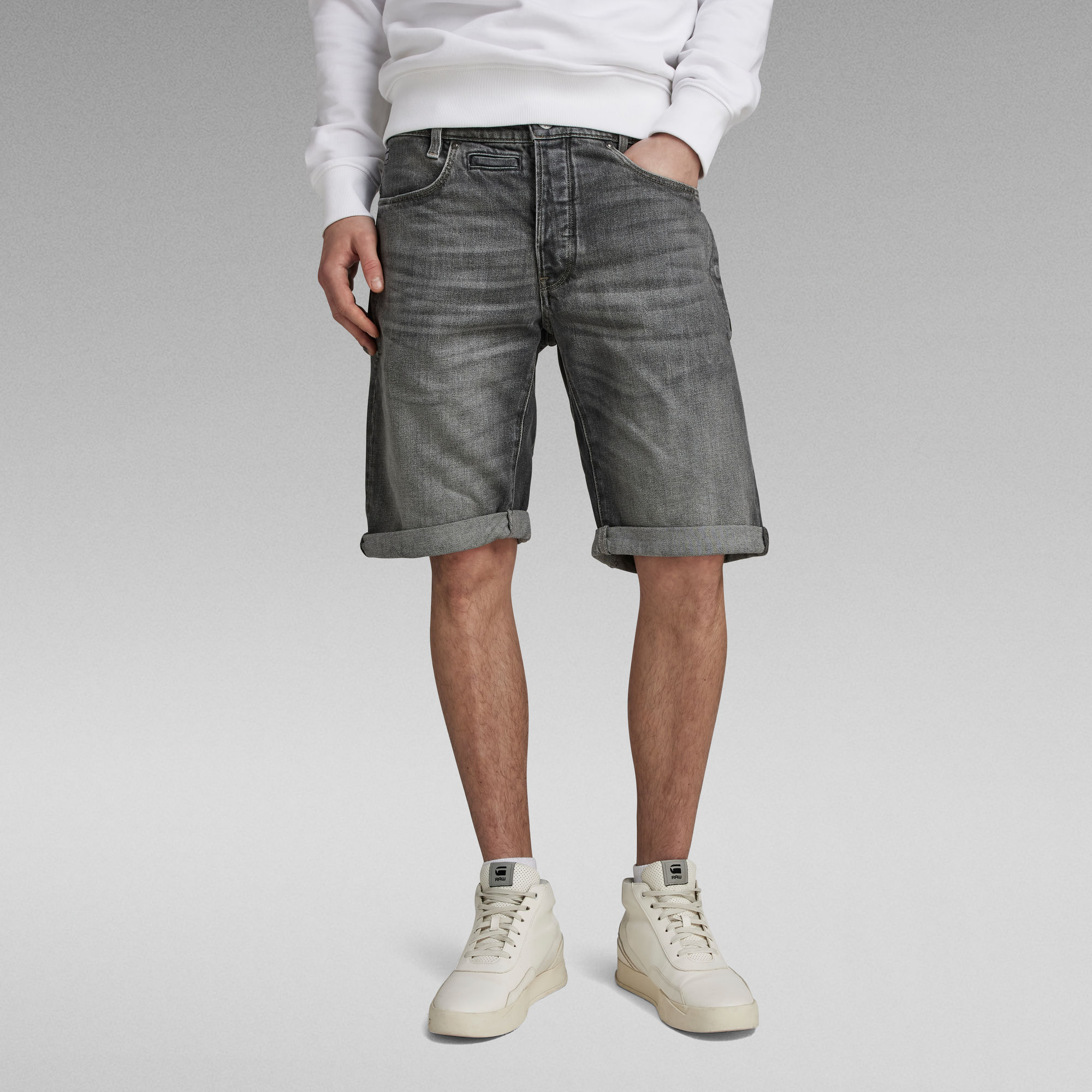 D-Staq 3D Denim Shorts | Grey | G-Star RAW®