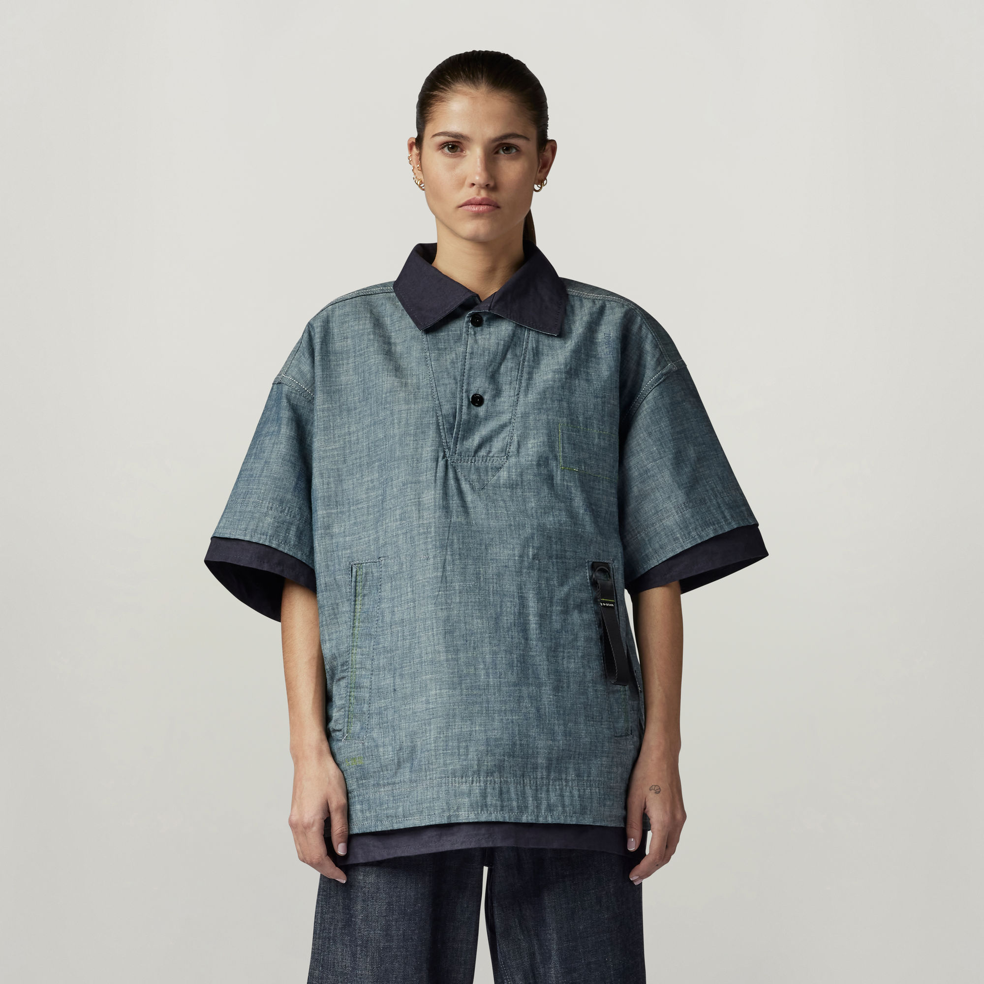 Unisex GSRR Reversible Polo Shirt | Dark blue | G-Star RAW®