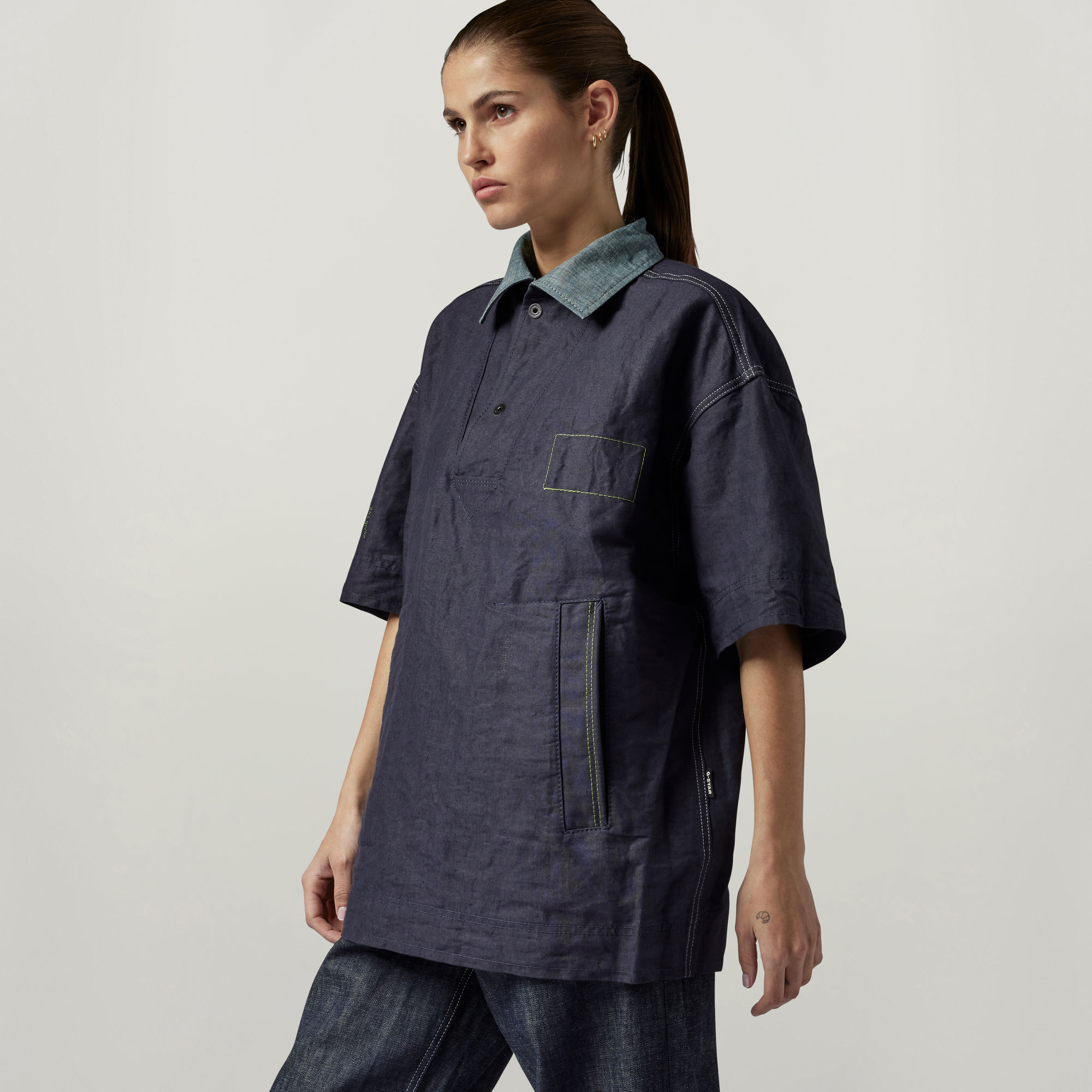 Unisex GSRR Reversible Polo Shirt | Dark blue | G-Star RAW®